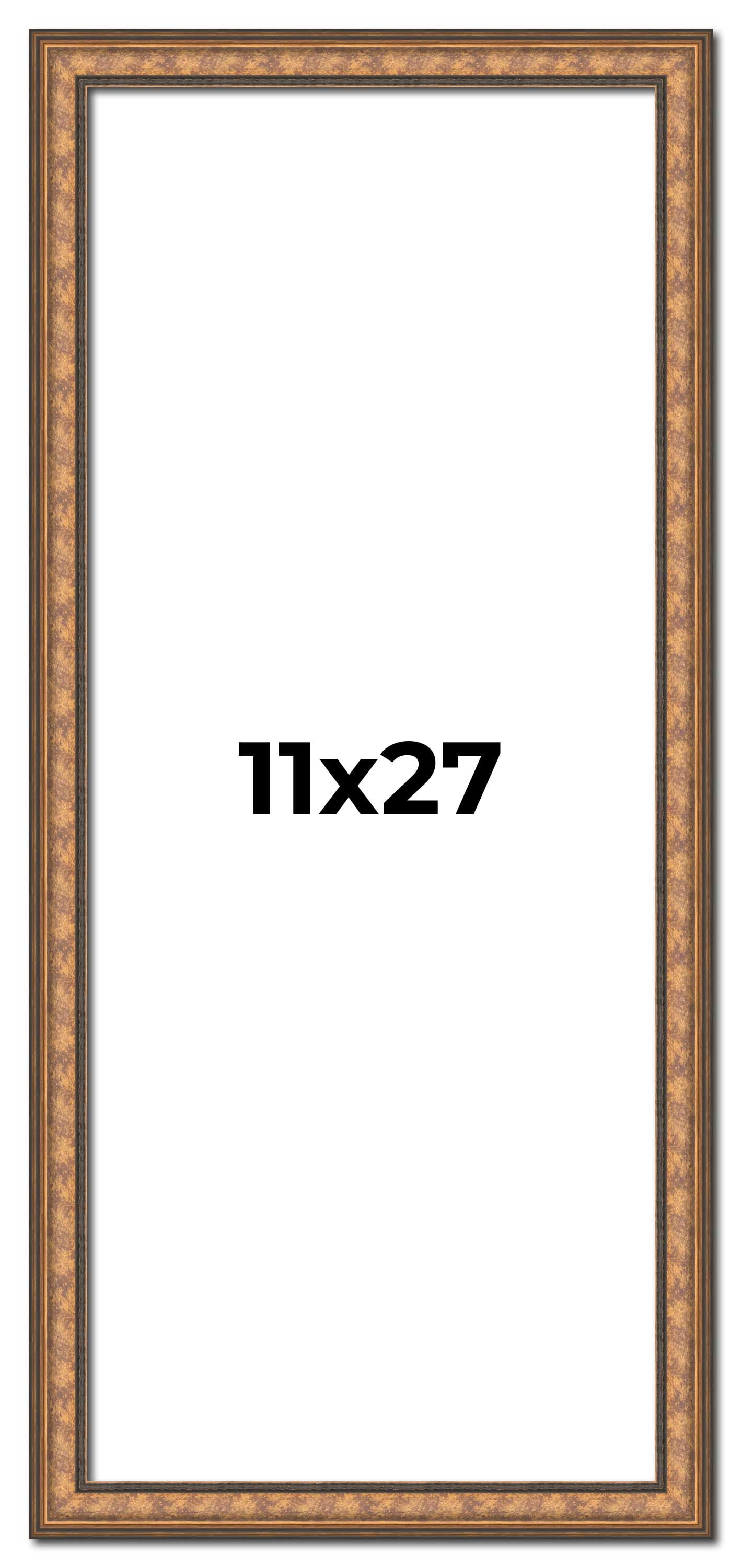 11x27 Frame Gold Real Wood Picture Frame Width 1.25 inches | Interior ...