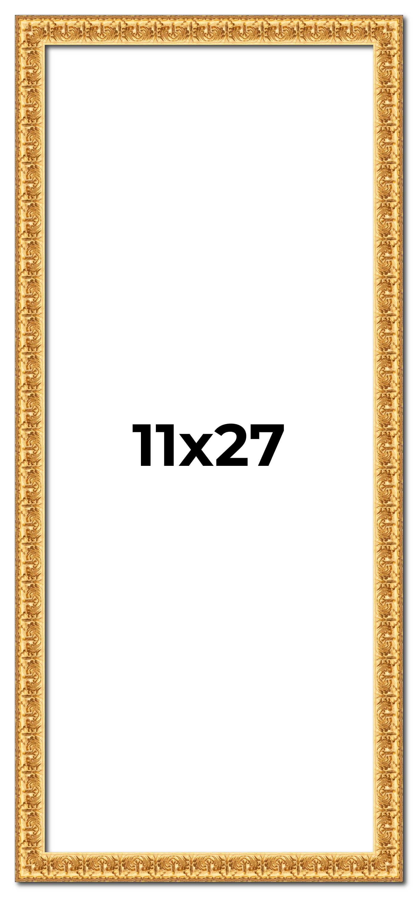 11x27 Frame Gold Real Wood Picture Frame Width 1 inches | Interior ...