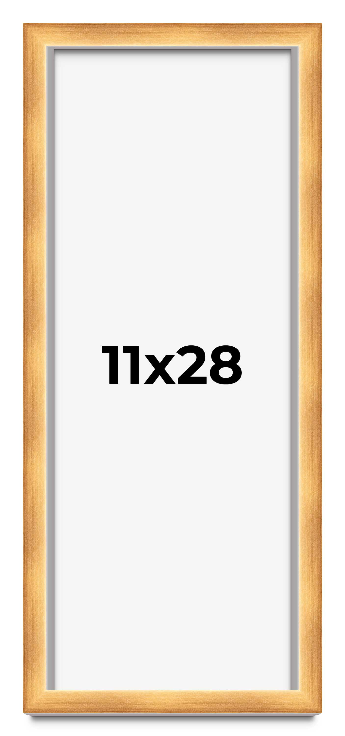 11x28 Shadow Box Bronze Cross-Brushed Display Frame | 1.625 Inches Deep ...