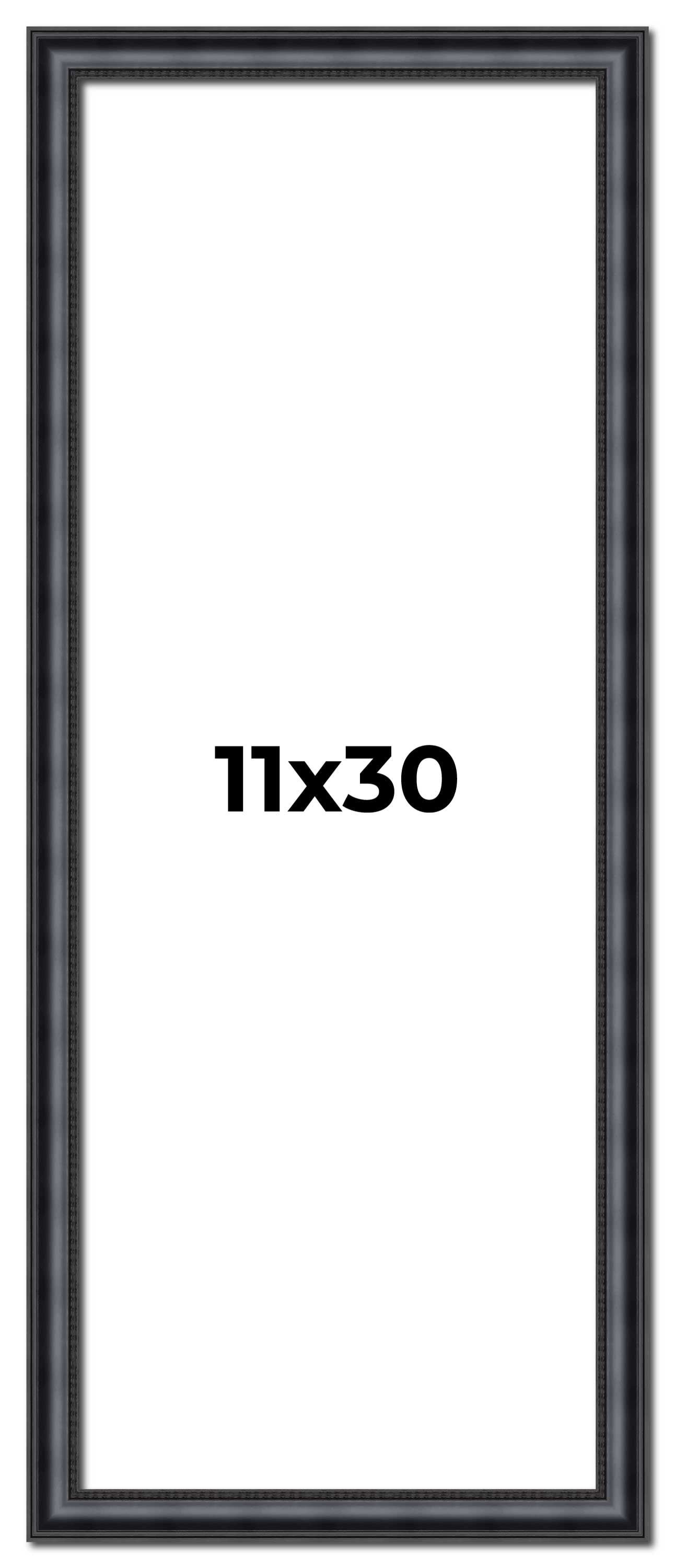 11x30 Frame Black Real Wood Picture Frame Width 1.25 inches | Interior ...