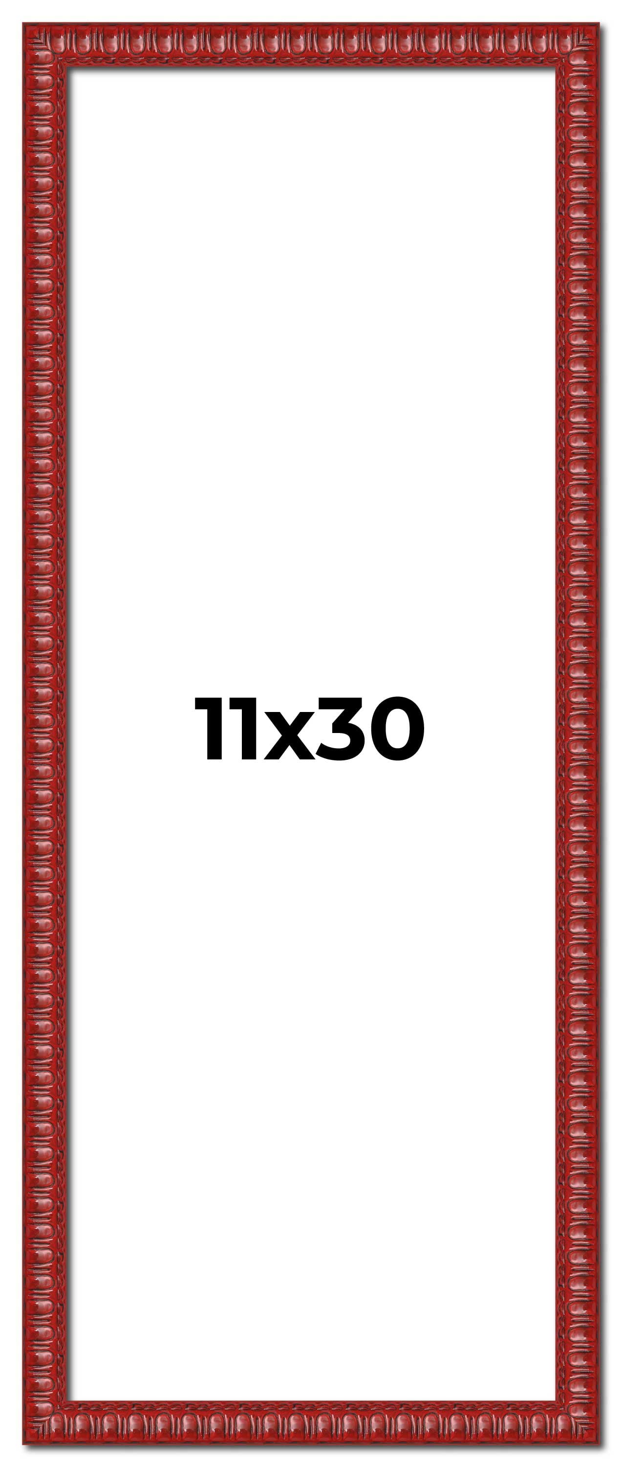 11x30 Frame Red Solid Wood Picture Frame Width 1 Inches | Interior ...