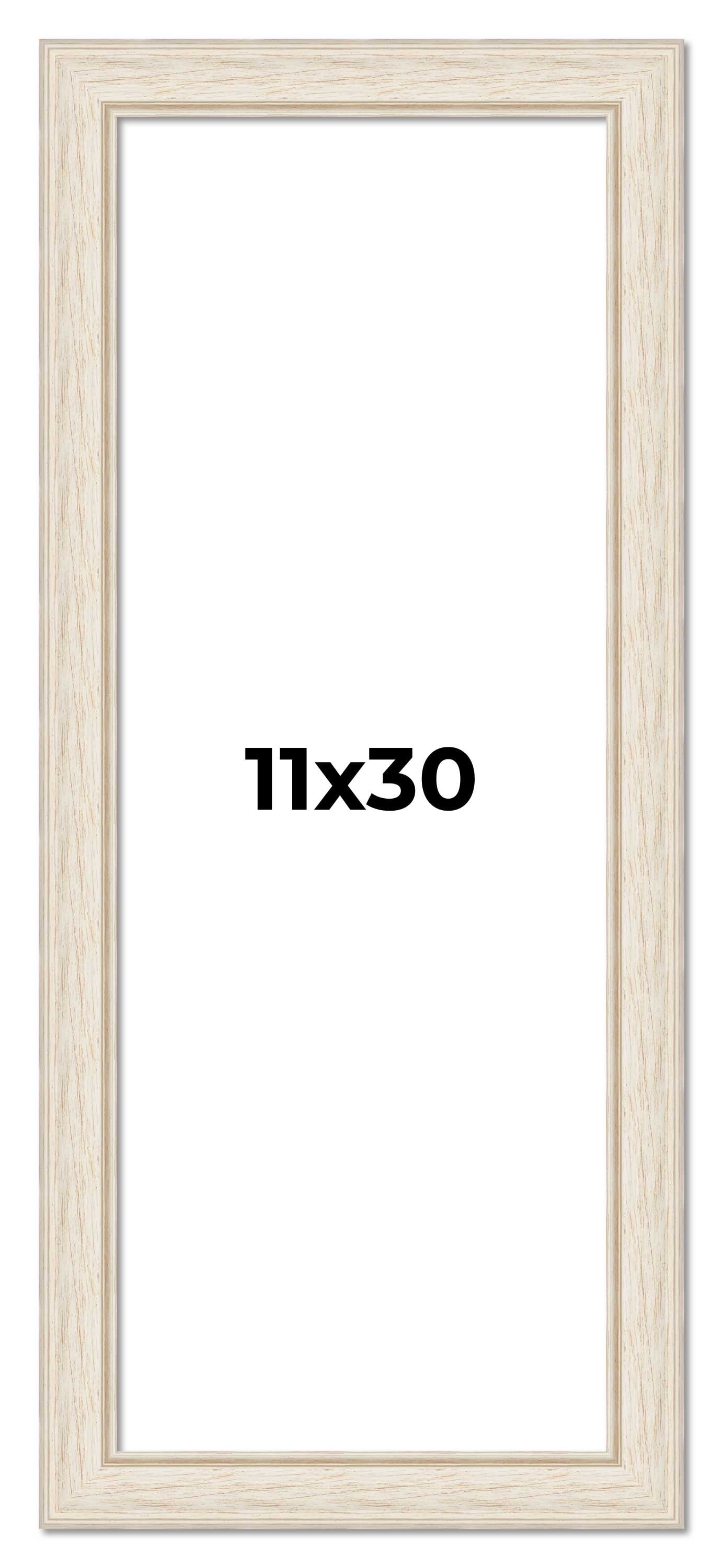 11x30 Frame White Real Wood Picture Frame Width 1.75 inches | Interior ...