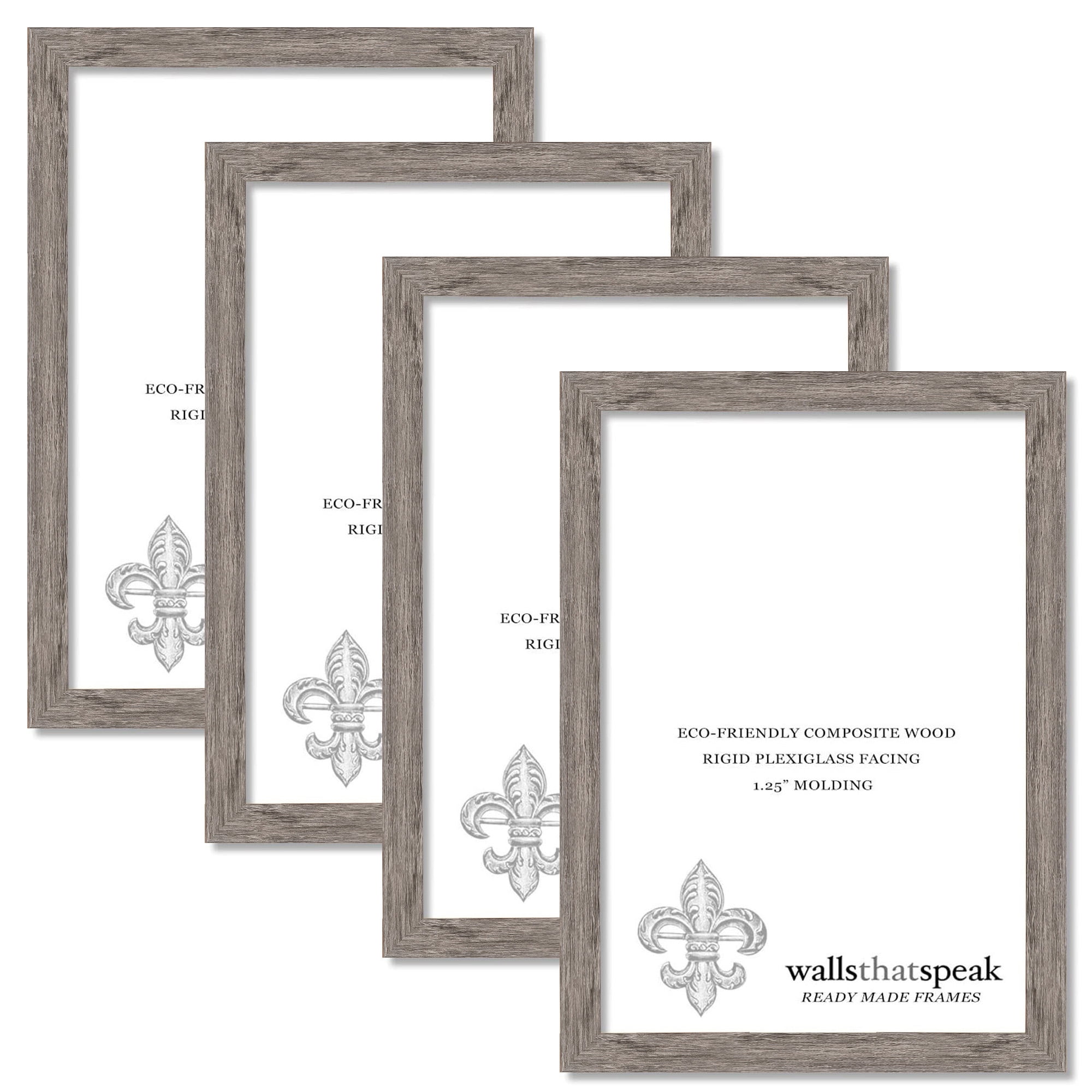 11x30 Gray Barnwood Picture Frame for Puzzles Posters Photos or Artwork ...