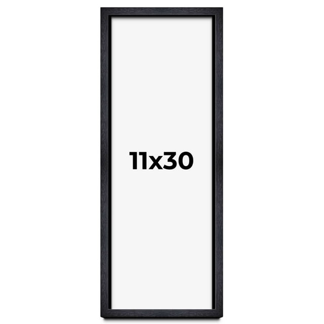 11x30 Shadow Box Frame Black | 1 Inches Deep Real Wood Farmhouse ...