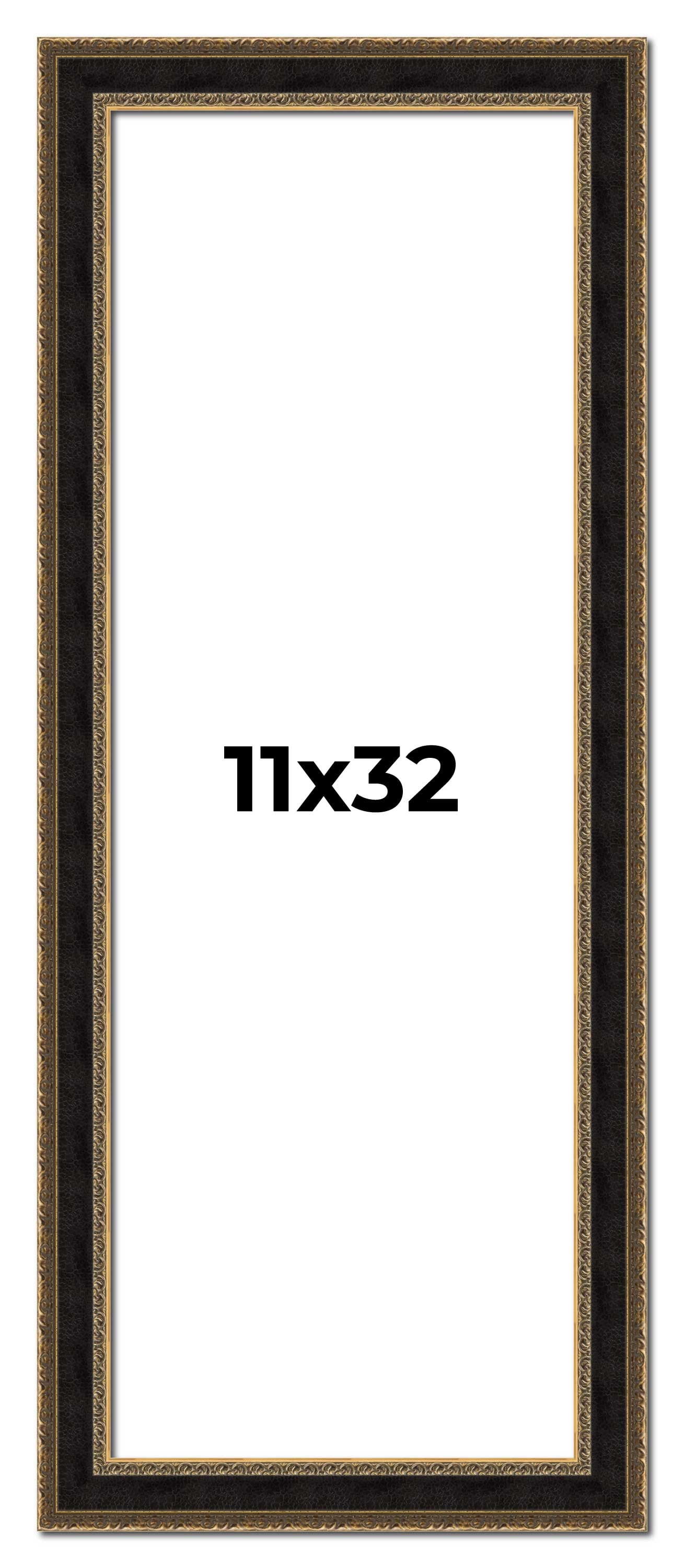 11x32 Frame Gold Antique Vintage Sold Wood Picture Frame | 1.75 Inch ...