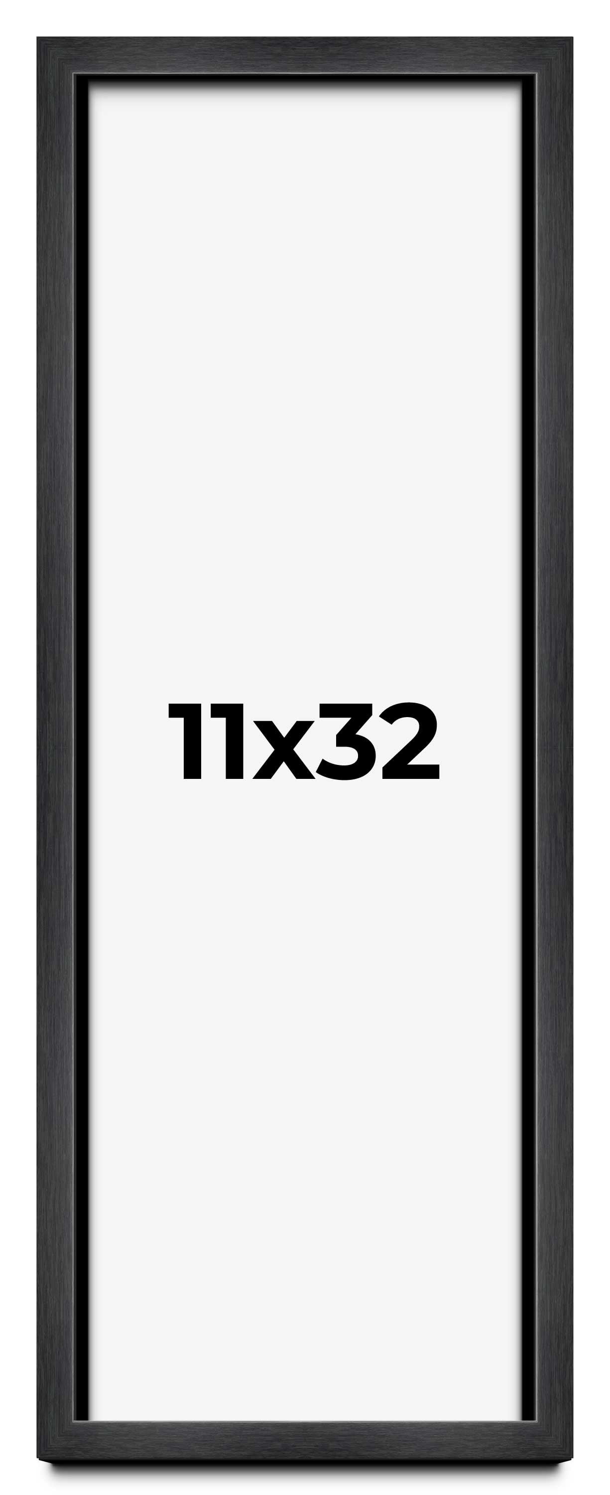 11x32 Shadow Box Frame Grey Charcoal Black | 0.875 Inches Deep | Solid ...