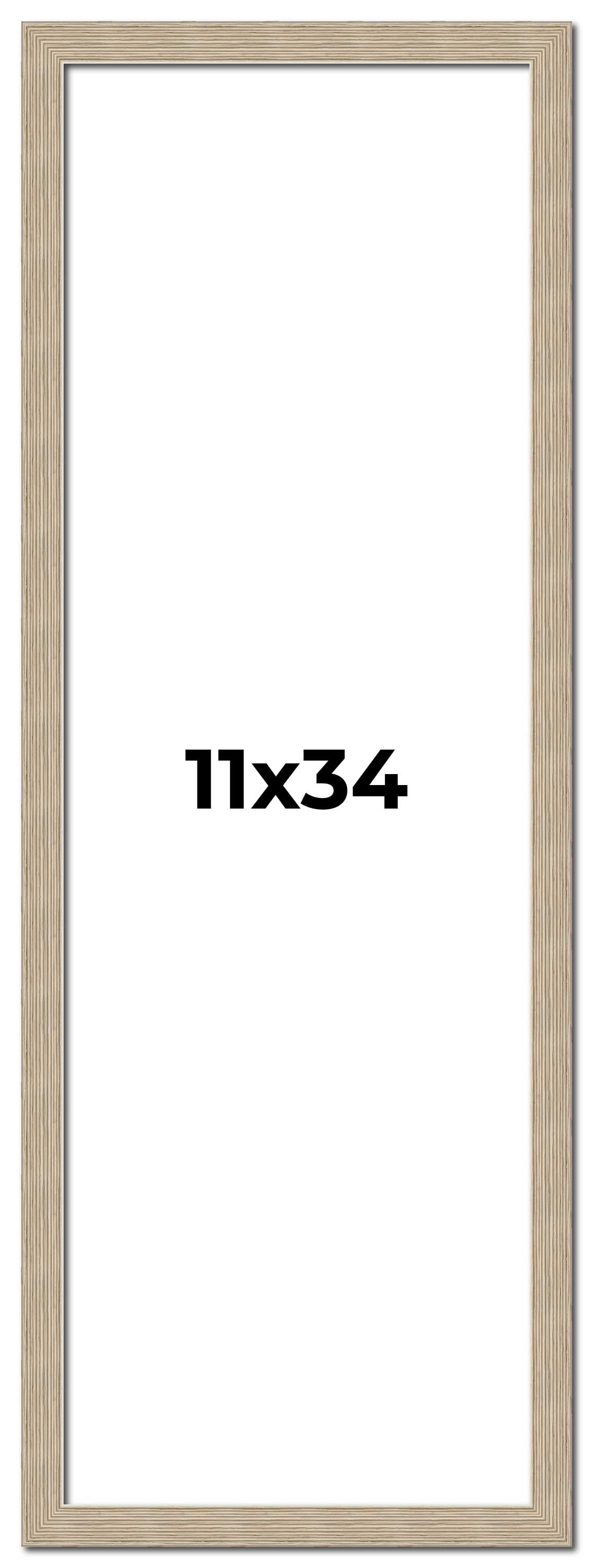 11x34 Frame Grey Solid Wood Picture Frame Width 1 Inches | Interior ...