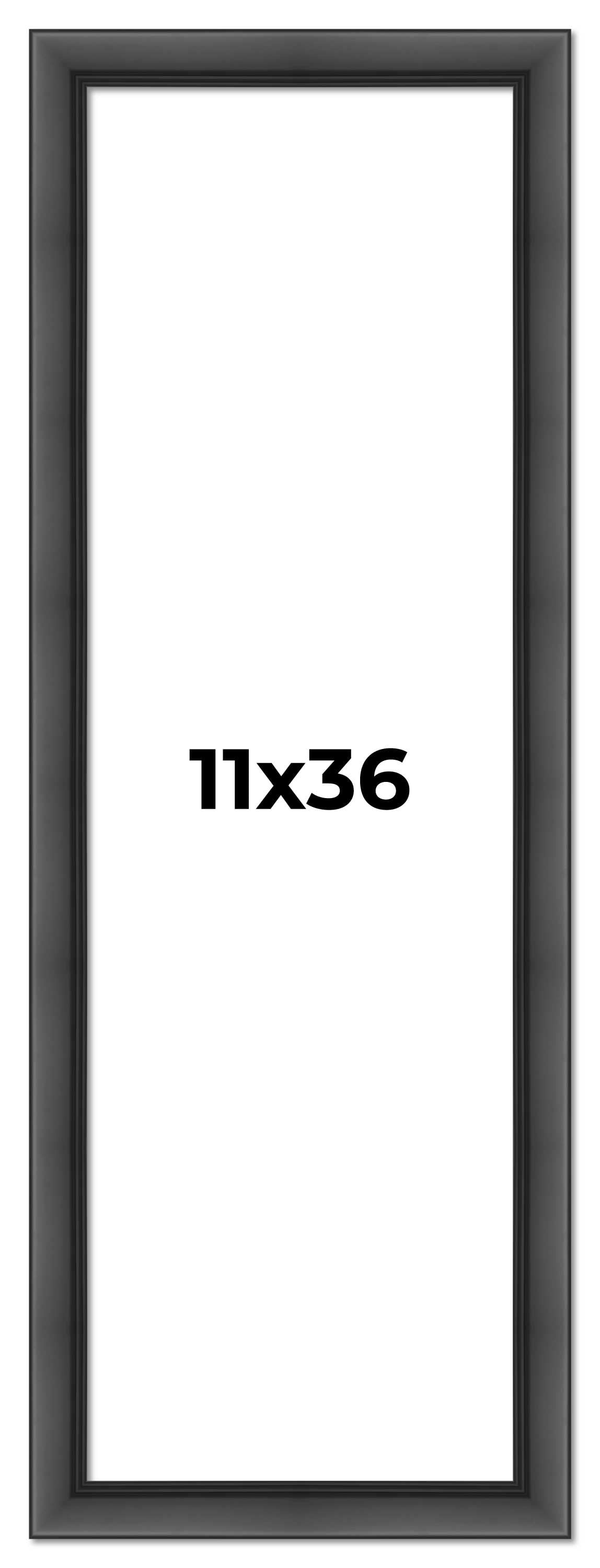 11x36 Frame Black Passaggi Solid Wood Picture Frame Width 1.5 Inches ...