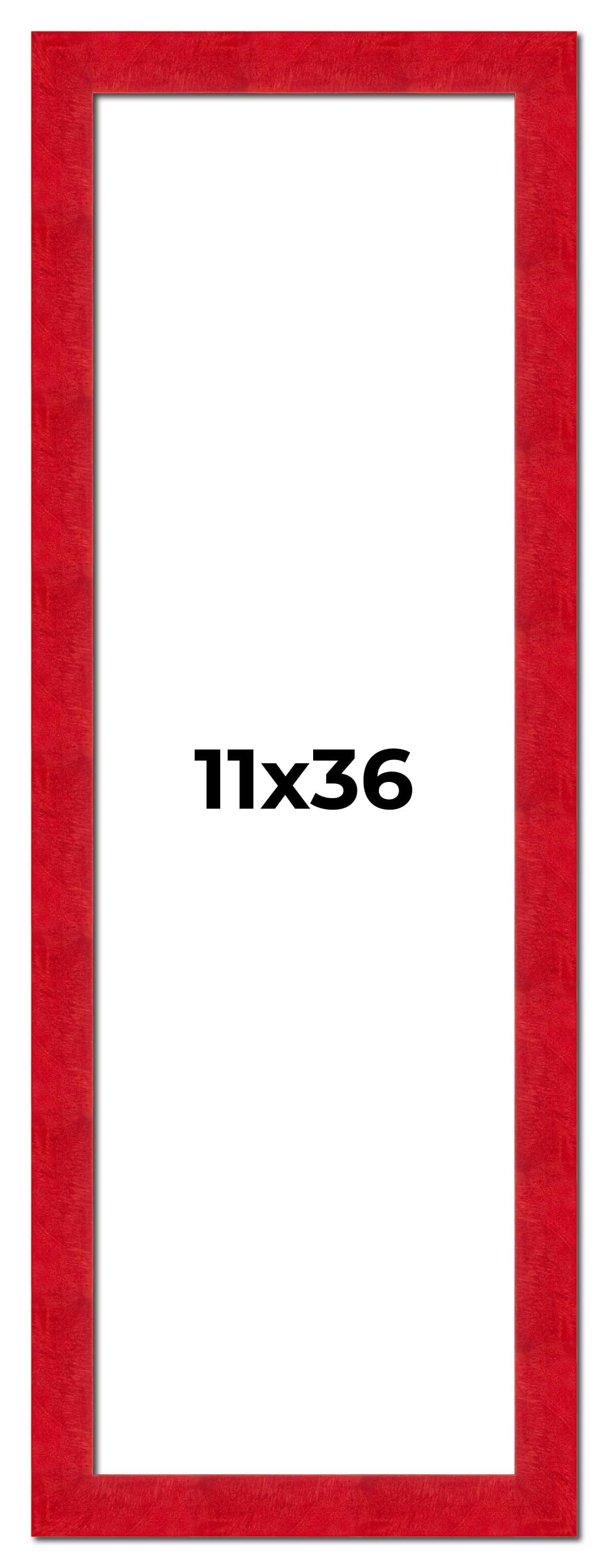 11x36 Frame Red Burl Solid Wood Picture Frame Width 1.75 Inches ...