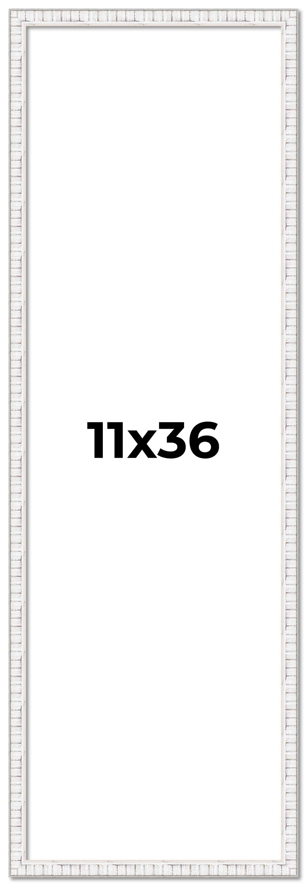 11x36 Frame White Real Wood Picture Frame Width 0.75 inches | Interior ...