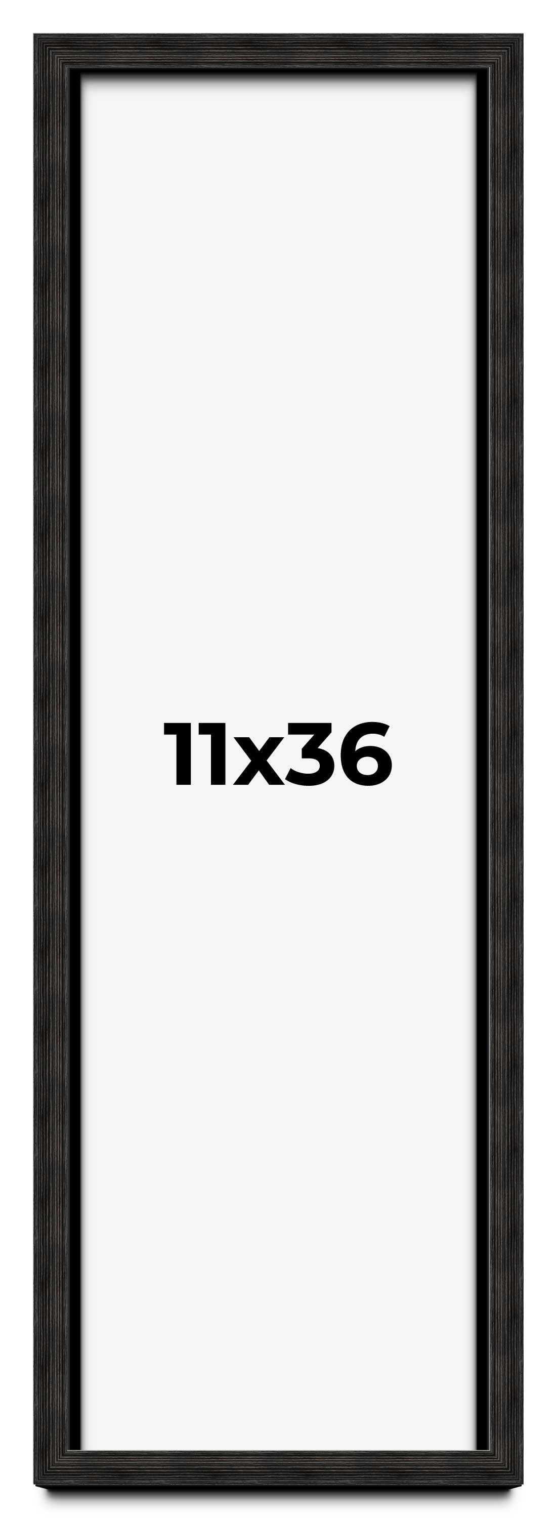 11x36 Shadow Box Black Rustic Barnwood Display Frame | 1.125 Inch Deep ...