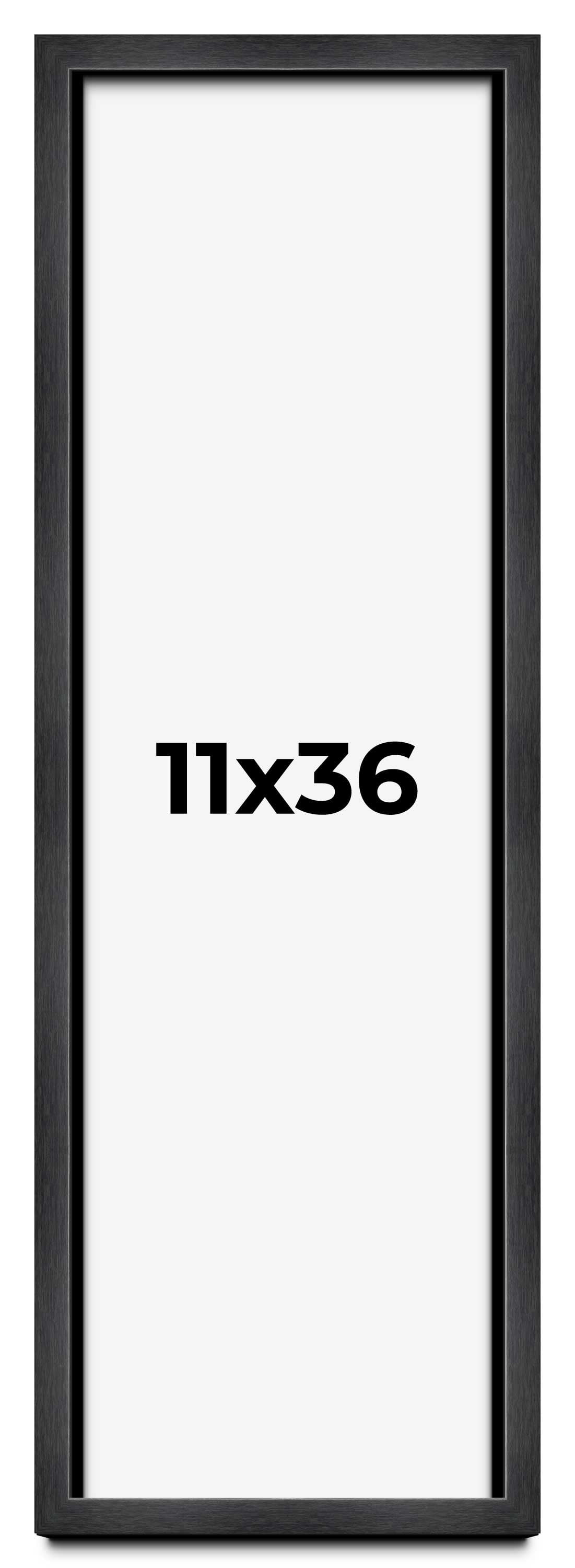 11x36 Shadow Box Frame Grey Charcoal Black | 0.875 Inches Deep | Solid ...