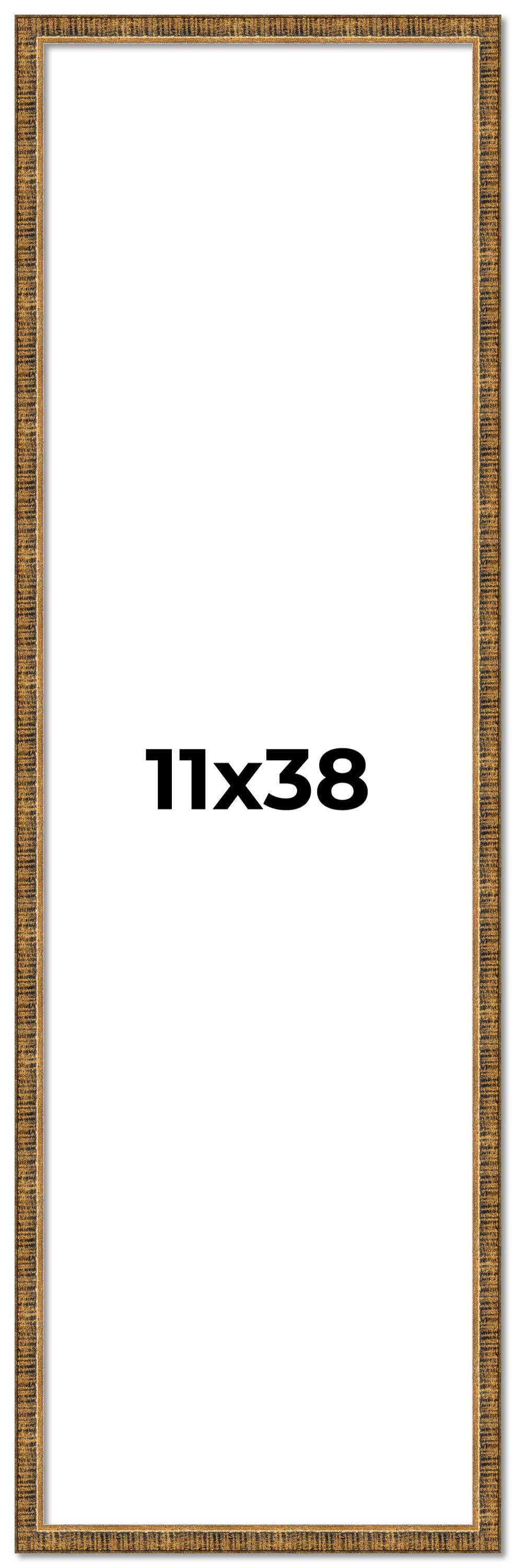 11x38 Frame Gold Solid Wood Picture Frame - Complete Modern Photo Frame ...