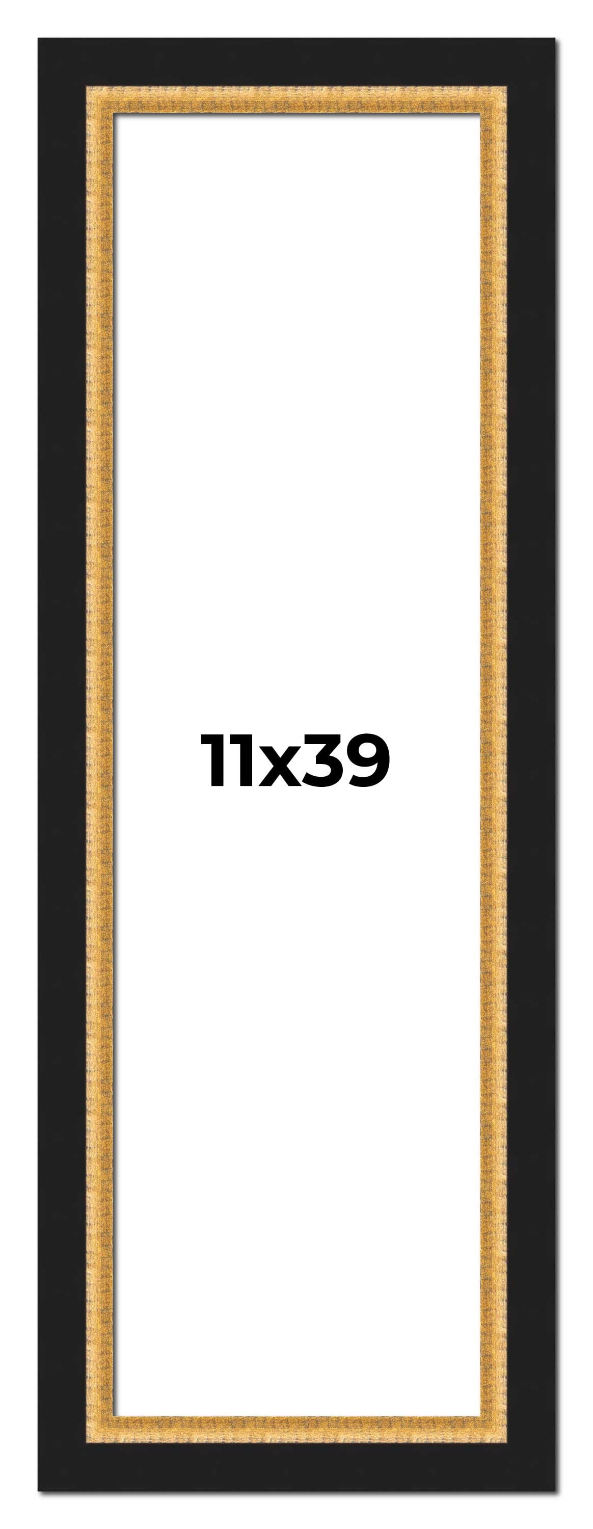 11x39 Frame Gold Real Wood Picture Frame Width 2.25 Inches | Interior ...