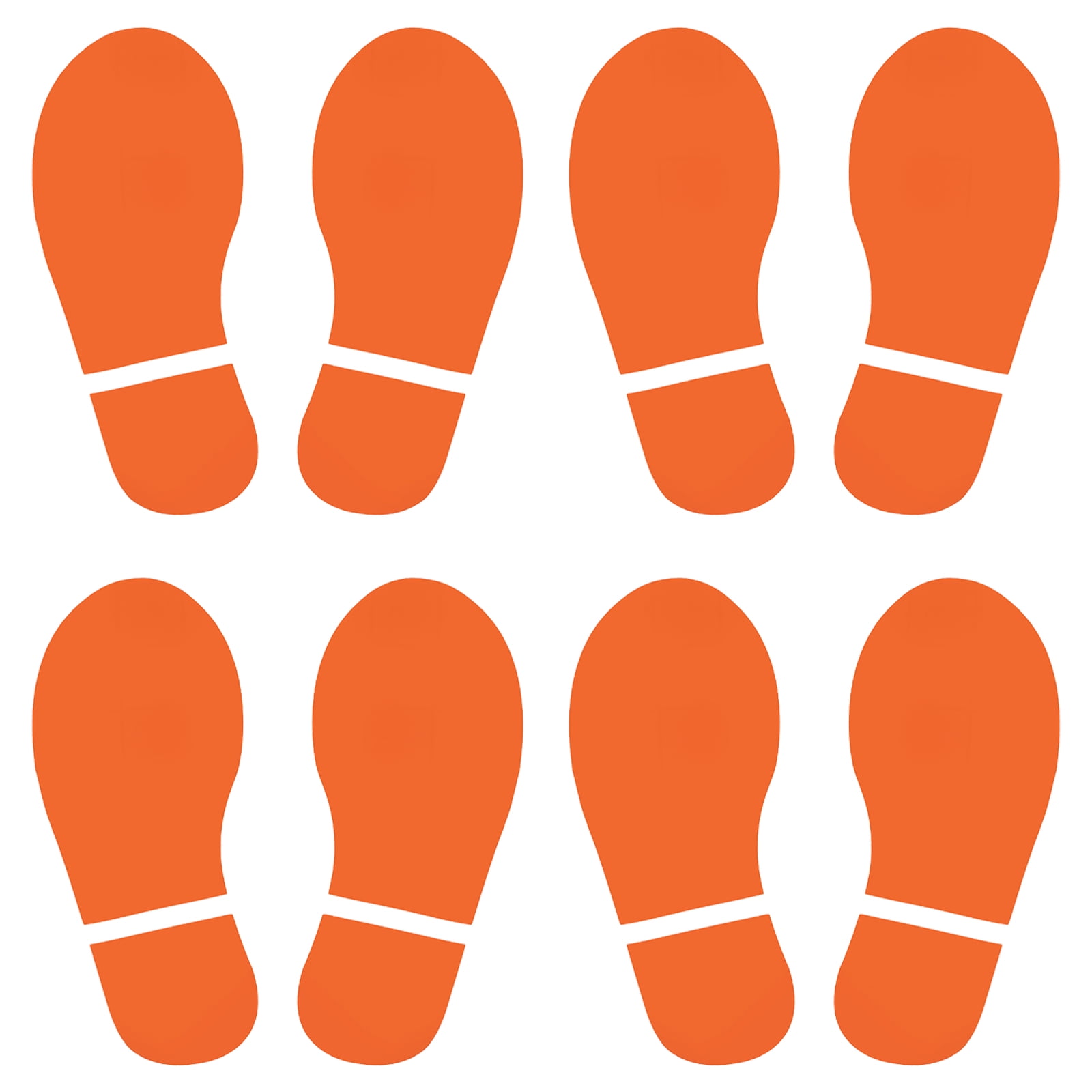 11x4.2" Footprints Floor Stickers Footprint Wall Stair Decal Sticker ...