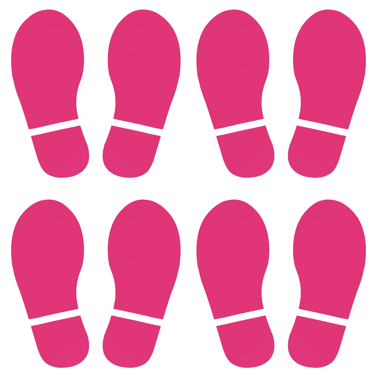 11x4.2" Footprints Floor Stickers Footprint Wall Stair Decal Sticker ...