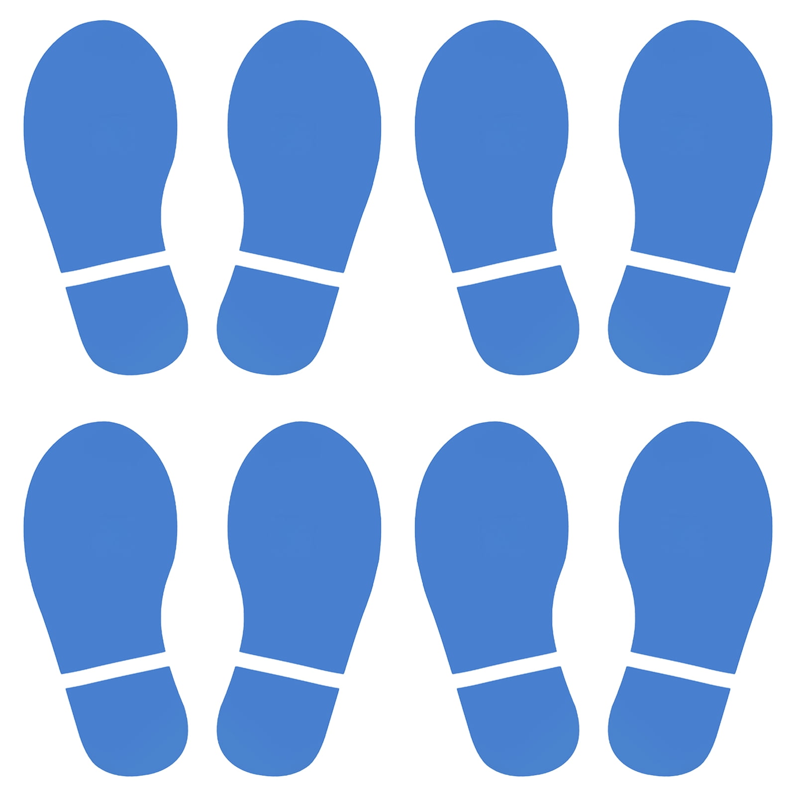 11x4.2" Footprints Floor Stickers Footprint Wall Stair Decal Sticker ...