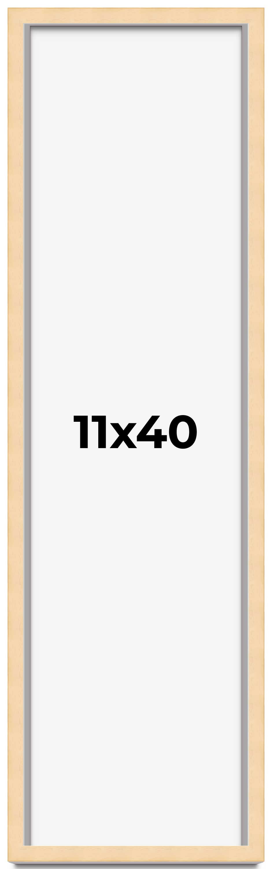 11x40 Frame Beige Real Wood Picture Frame Width 0.75 inches | Interior ...
