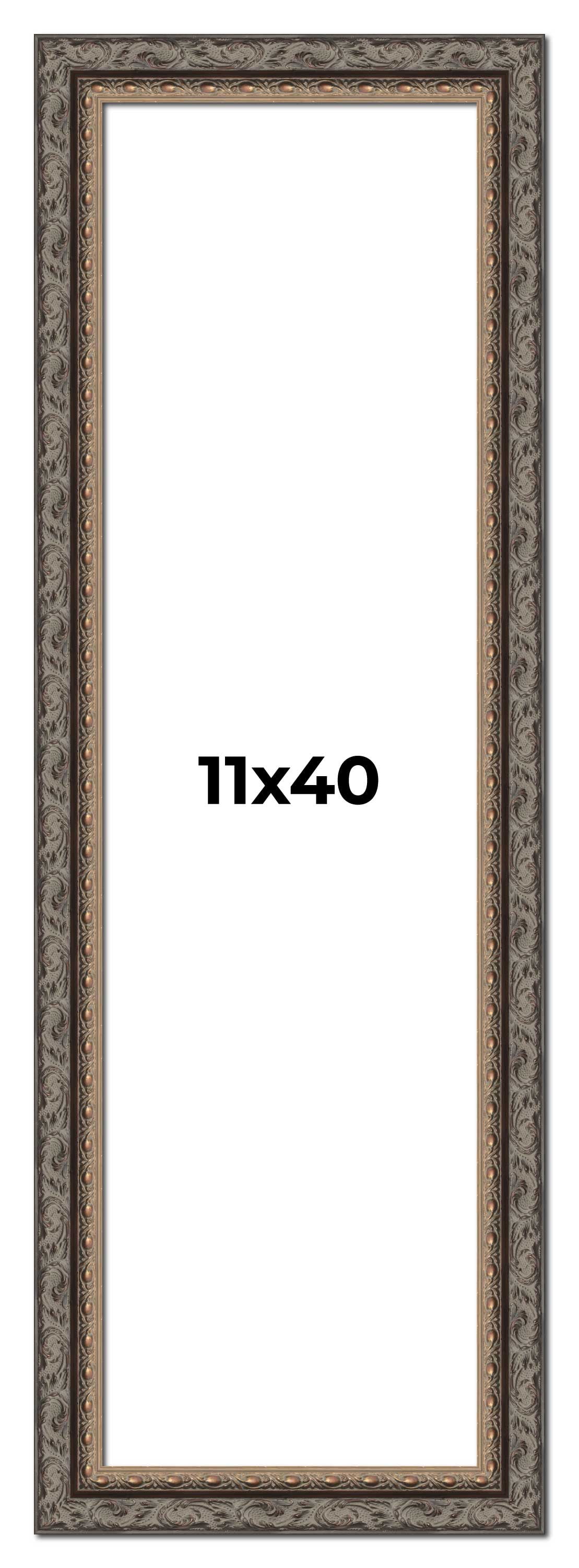 11x40 Frame Black Real Wood Picture Frame Width 2 inches | Interior ...