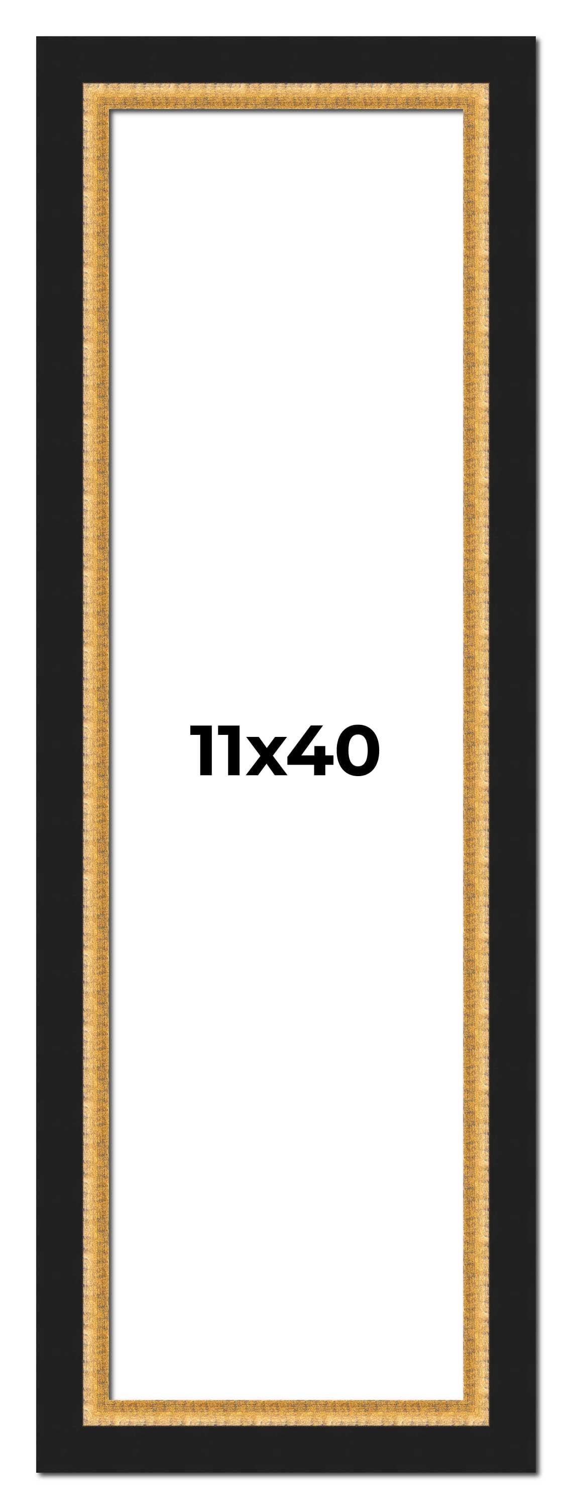 11x40 Frame Gold Real Wood Picture Frame Width 2.25 Inches | Interior ...