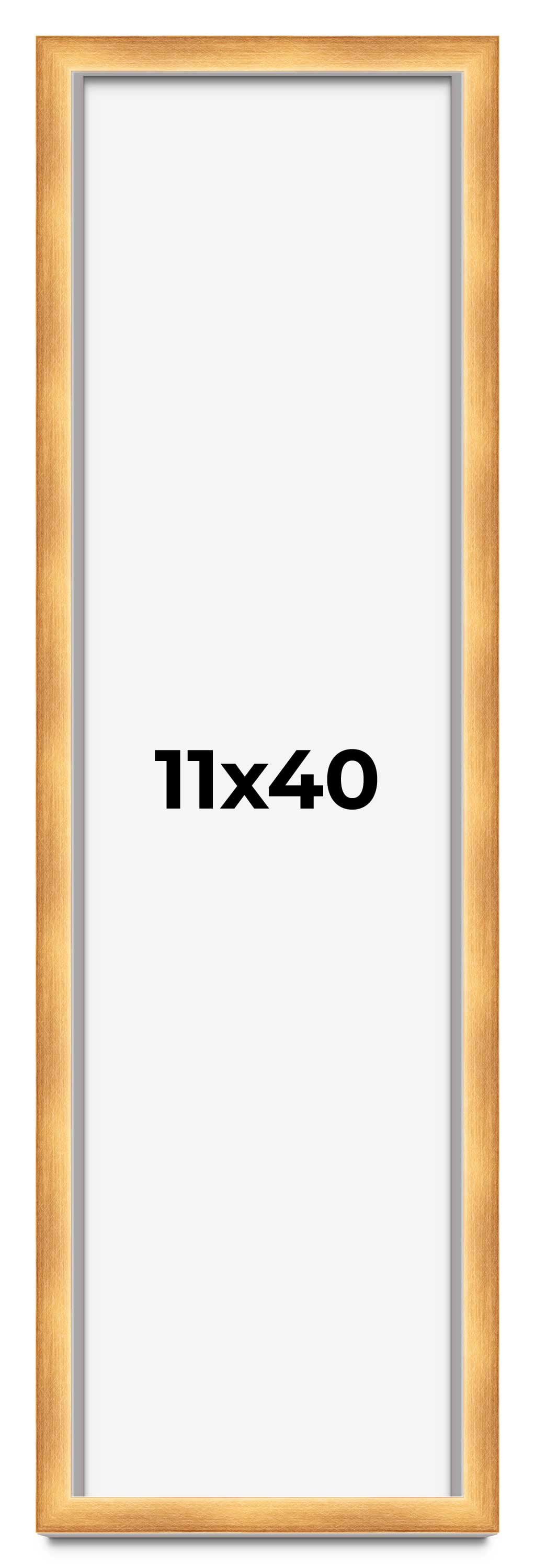 11x40 Shadow Box Bronze Cross-Brushed Display Frame | 1.625 Inches Deep ...