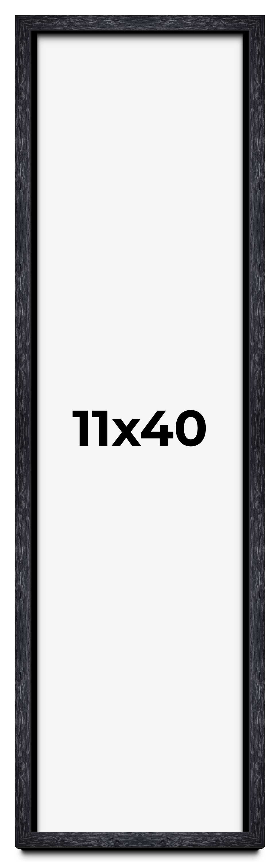 11x40 Shadow Box Frame Black | 1 Inches Deep Real Wood Farmhouse ...