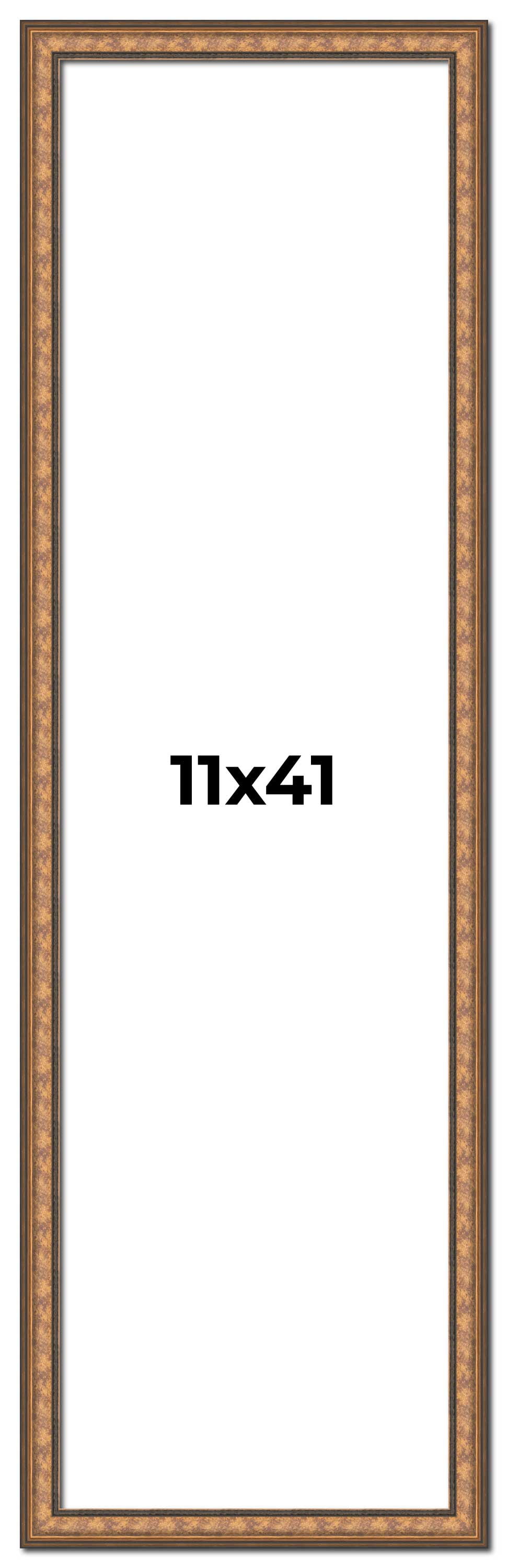 11x41 Frame Gold Real Wood Picture Frame Width 1.25 inches | Interior ...