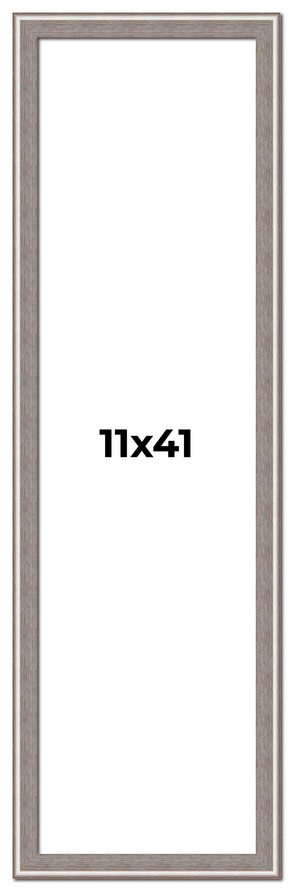 11x41 Frame Grey Real Wood Picture Frame Width 1.25 inches | Interior ...