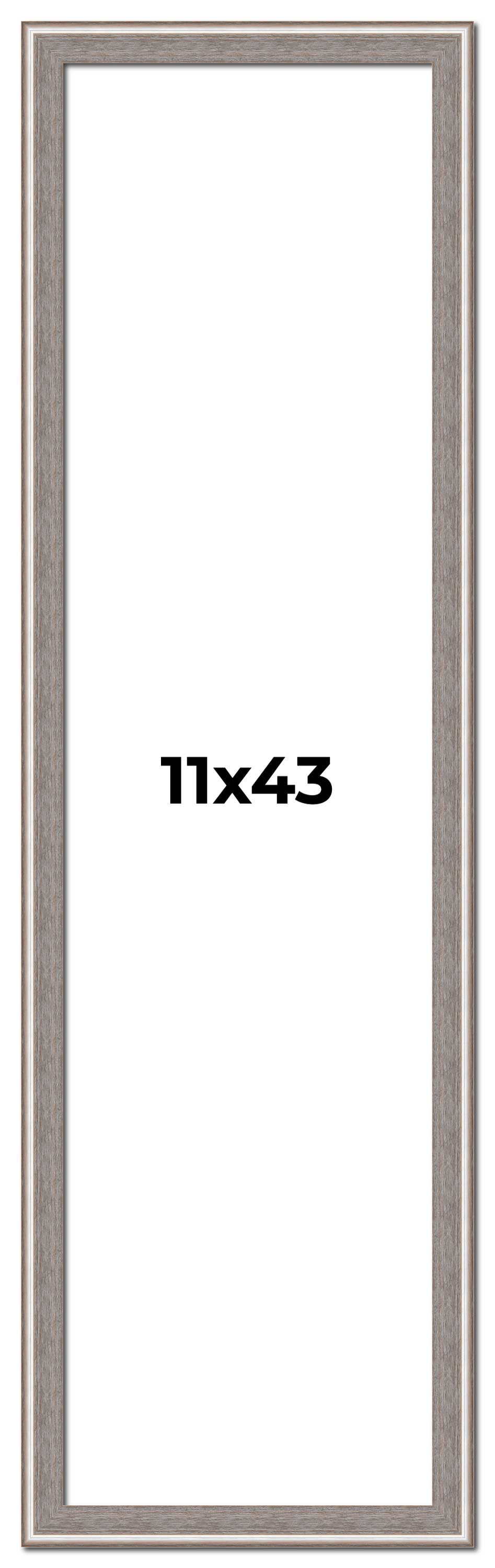 11x43 Frame Grey Real Wood Picture Frame Width 1.25 inches | Interior ...