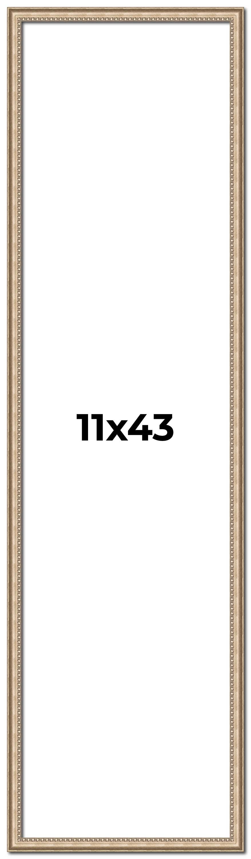 11x43 Frame Silver Real Wood Picture Frame Width 0.75 Inches | Interior ...
