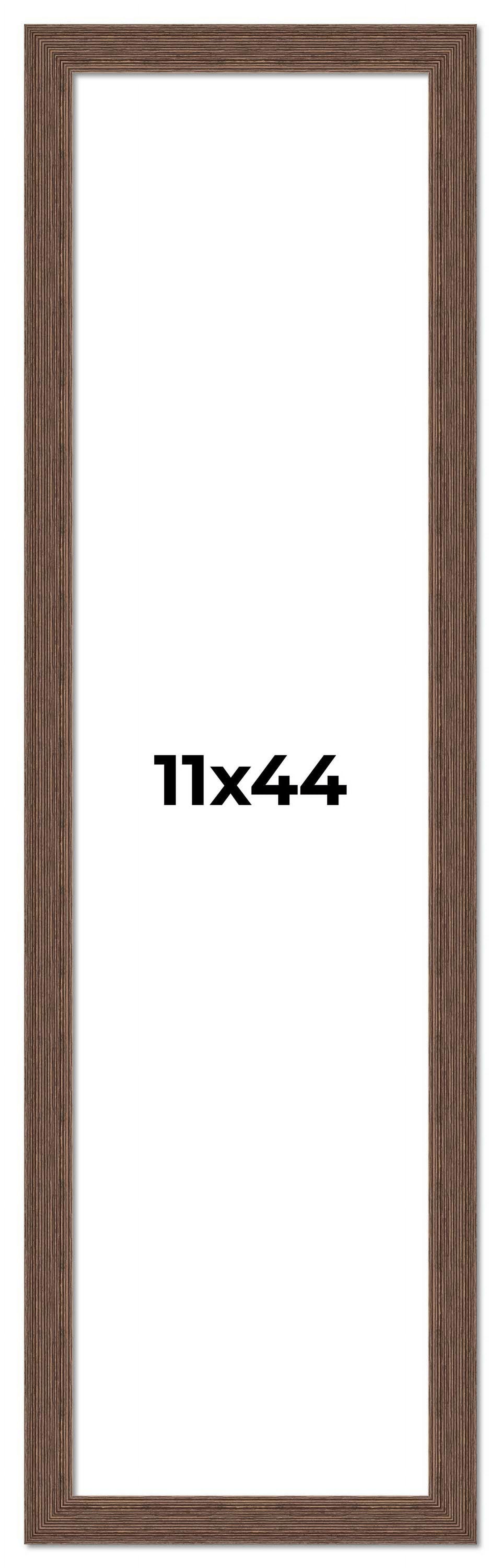 11x44 Frame Brown Distressed Barnwood Picture Frame | Rustic Farmhouse ...