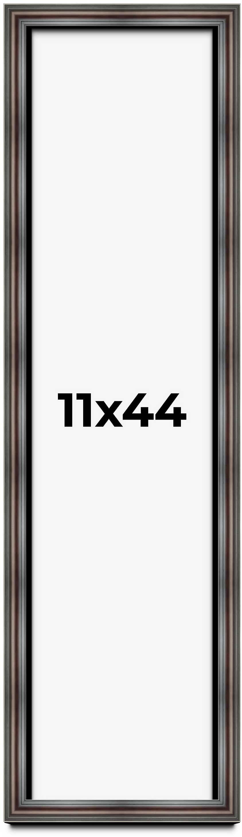11x44 Shadow Box Frame Brown Cherry | 2.625 Inches Deep Pine Wood ...