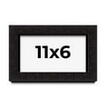 11x6 Shadow Box Black Solid Wood Display Picture Frame | 1 Inch Rabbet ...
