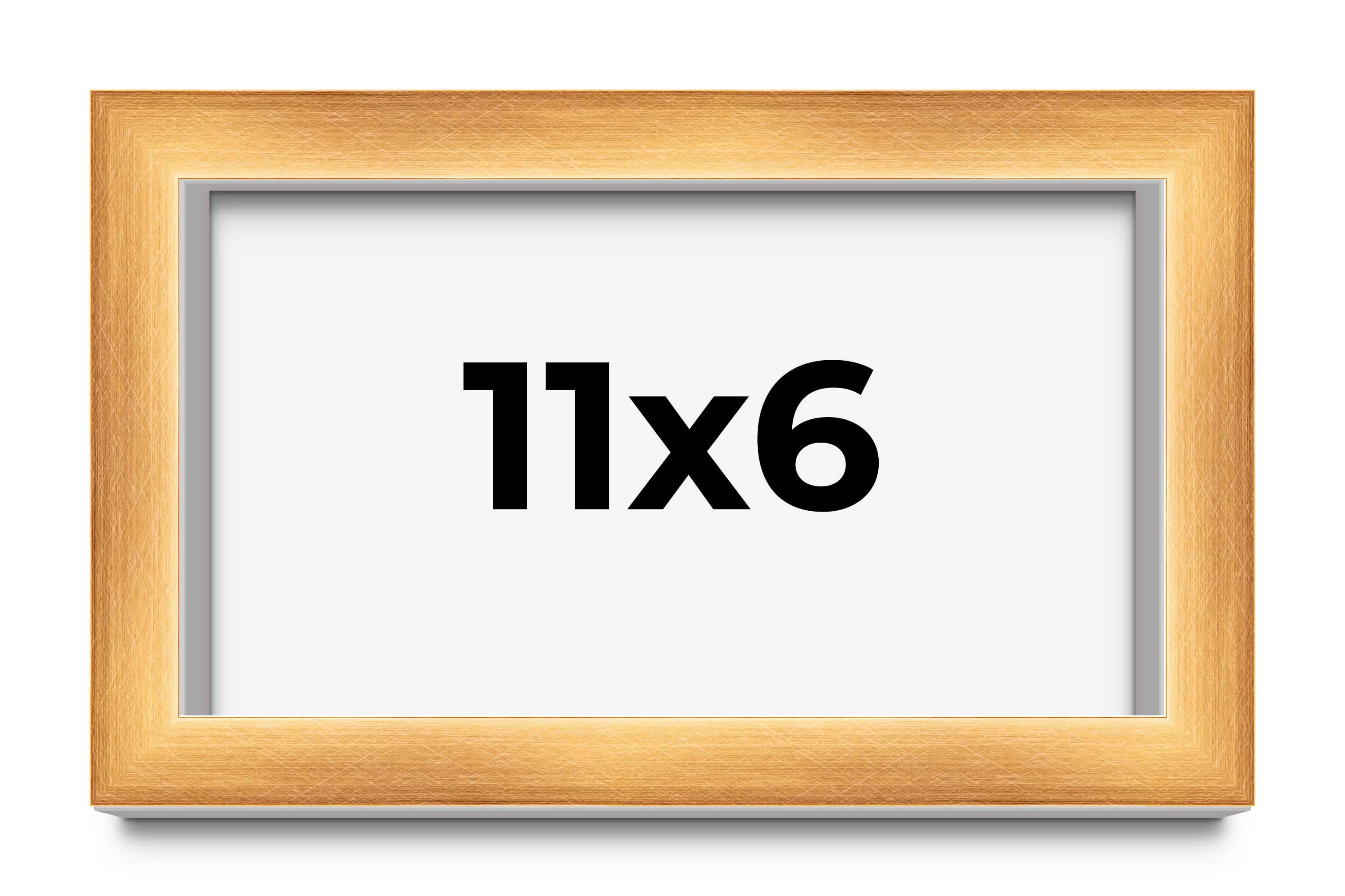 11x6 Shadow Box Bronze Cross-Brushed Display Frame | 1.625 Inches Deep ...