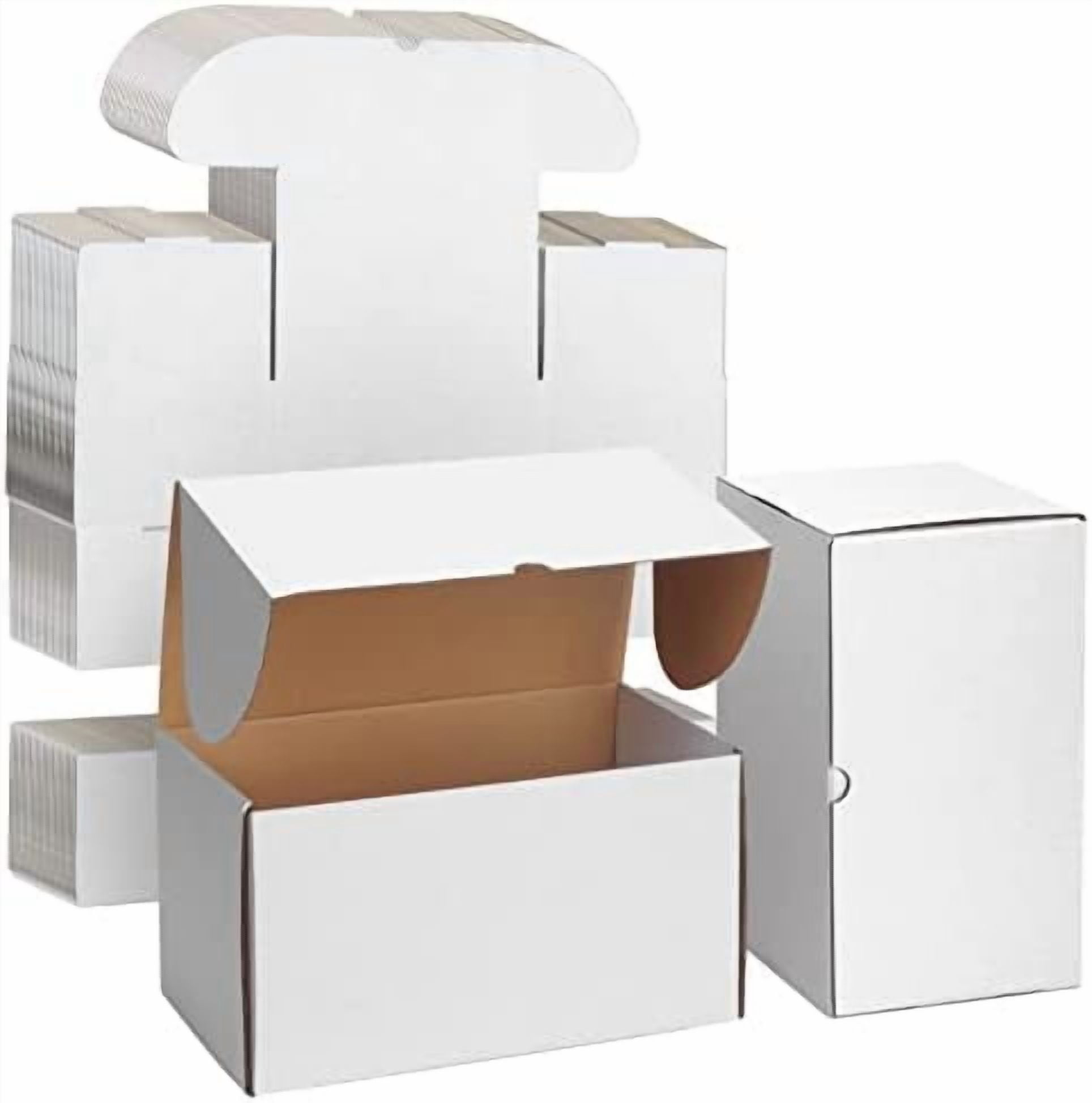 11x6x6 Shipping Boxes for Small Business 20 PACK, White Corrugated ...