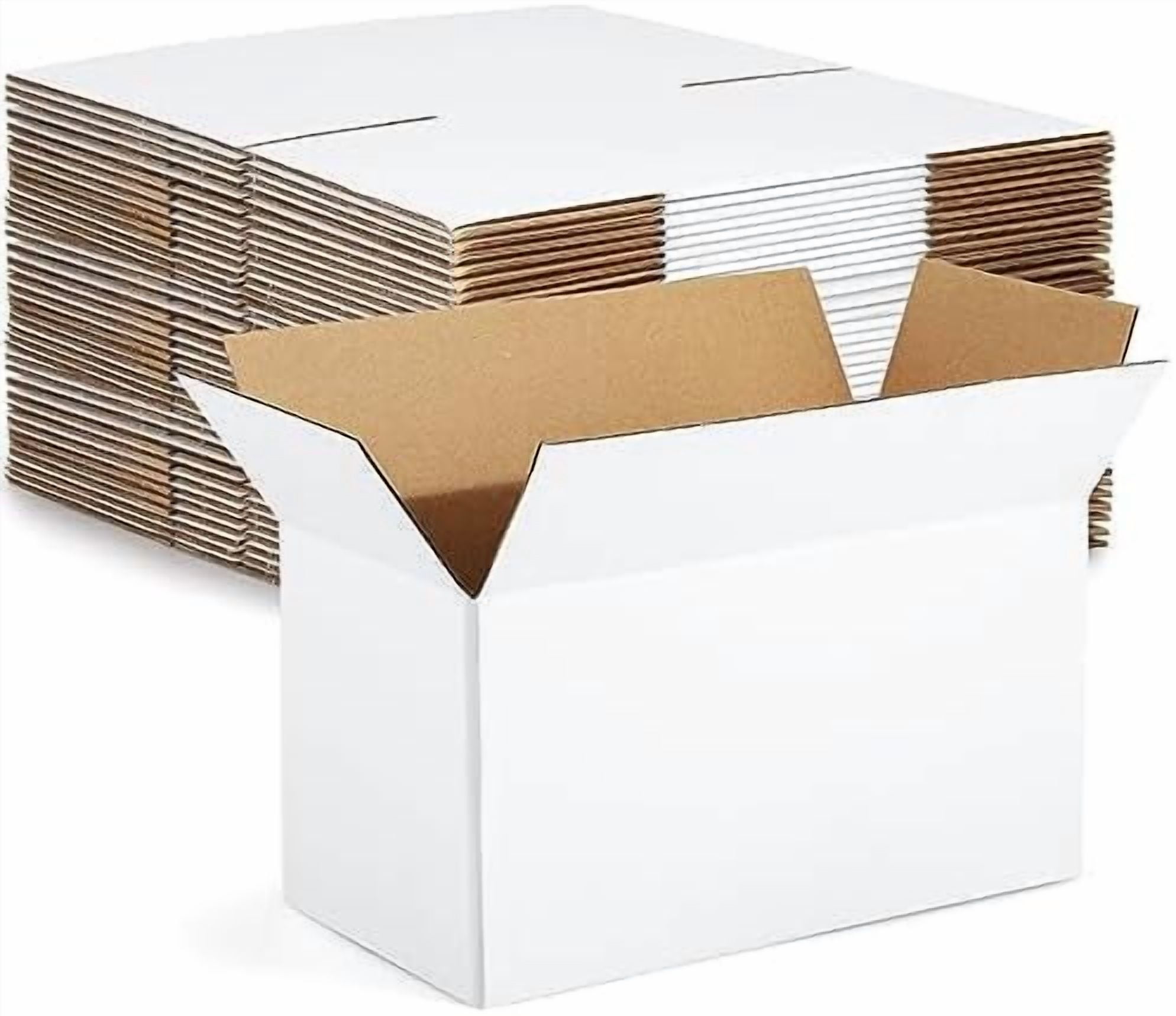 11x6x6-Small-Shipping-Boxes-30-Pack-White-Corrugated-Box-Mailers ...
