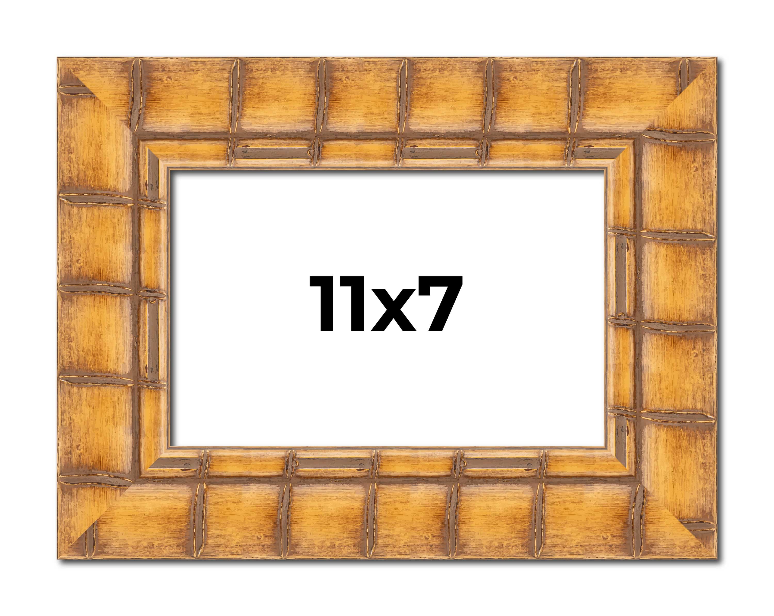 11x7 Frame Beige Real Wood Picture Frame Width 3 inches | Interior ...