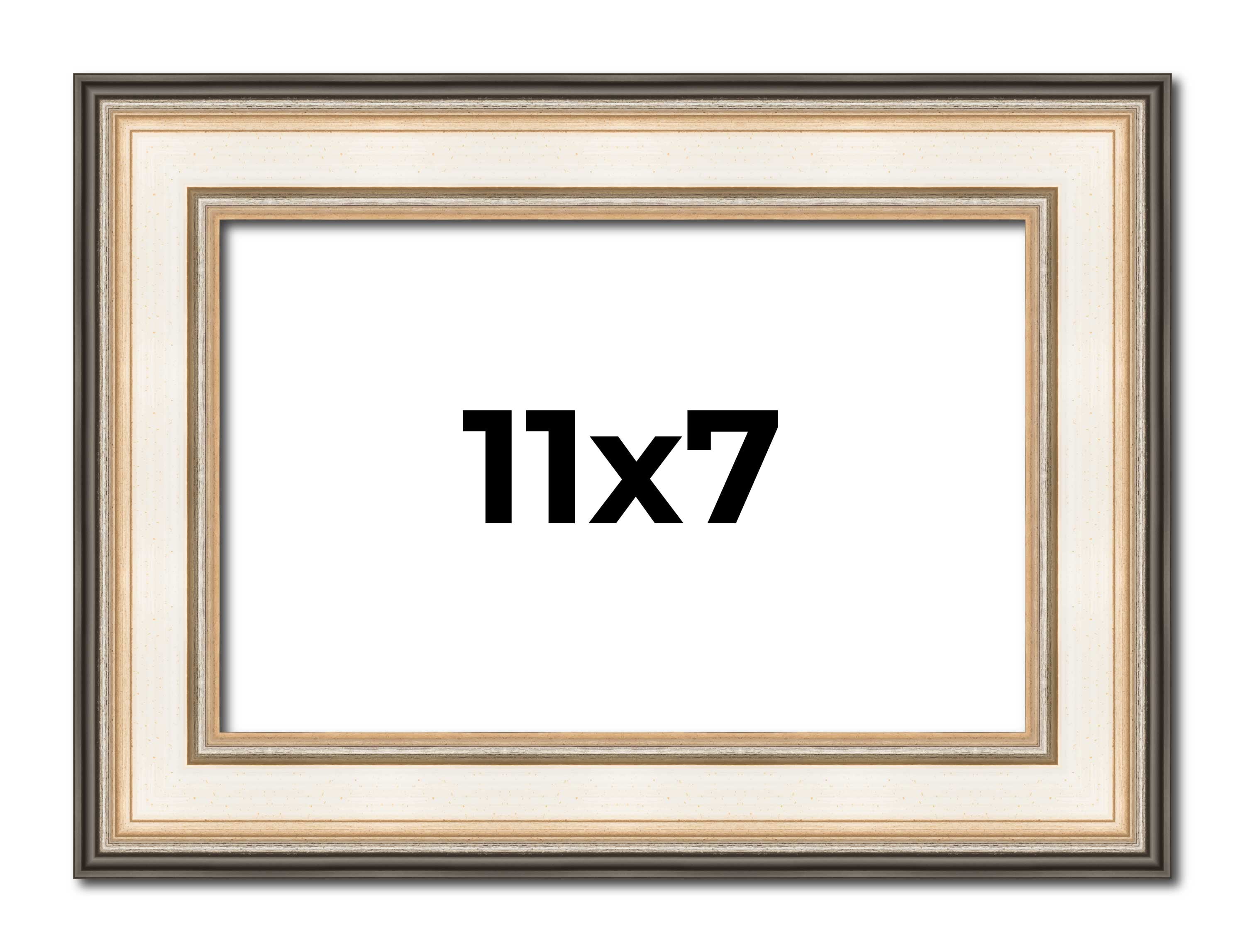 11x7 Frame Gold Silver Plein Aire 2" Inch Wide Moulding Solid Wood ...