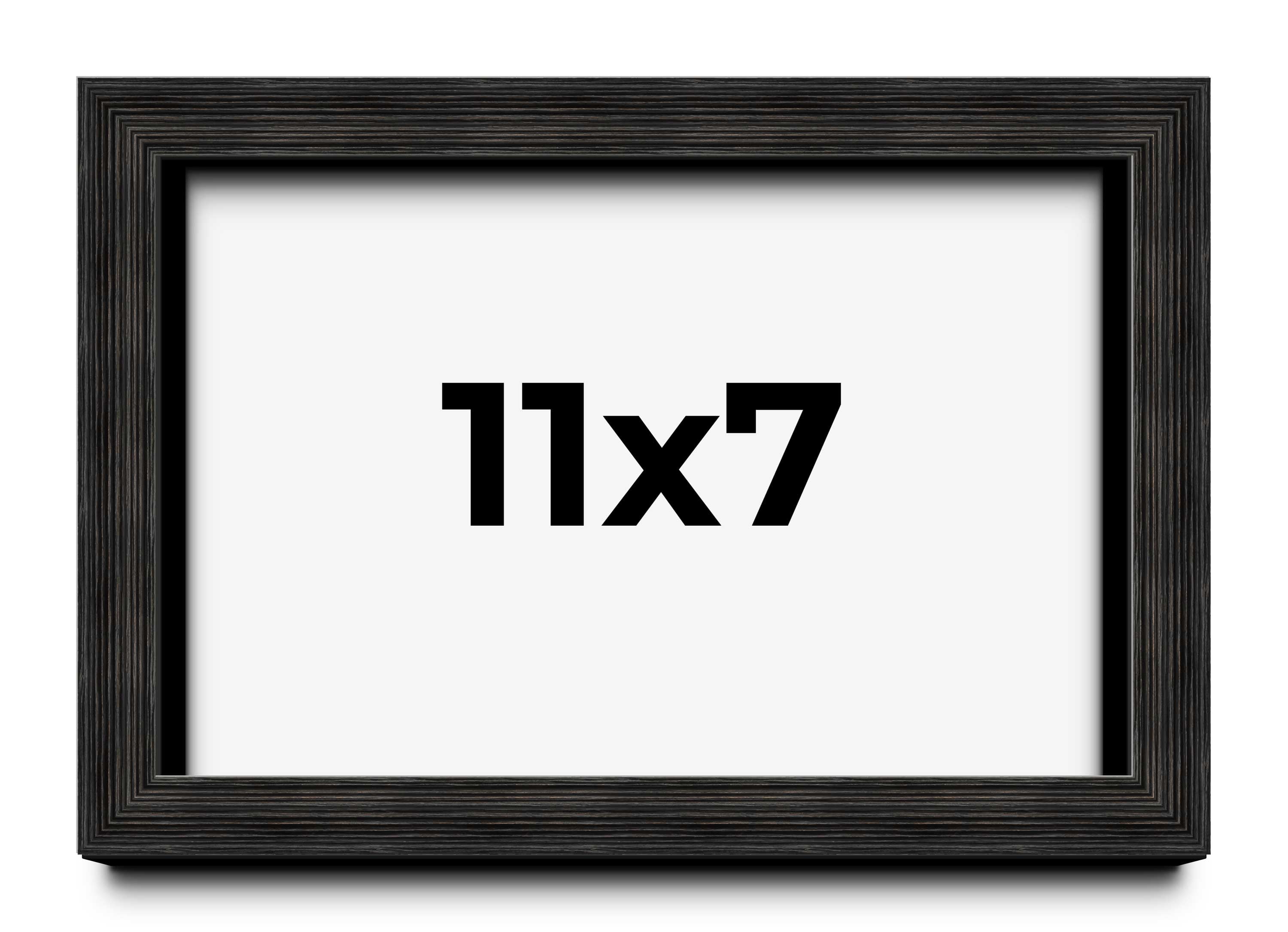 11x7 Shadow Box Black Rustic Barnwood Display Frame | 1.125 Inch Deep ...