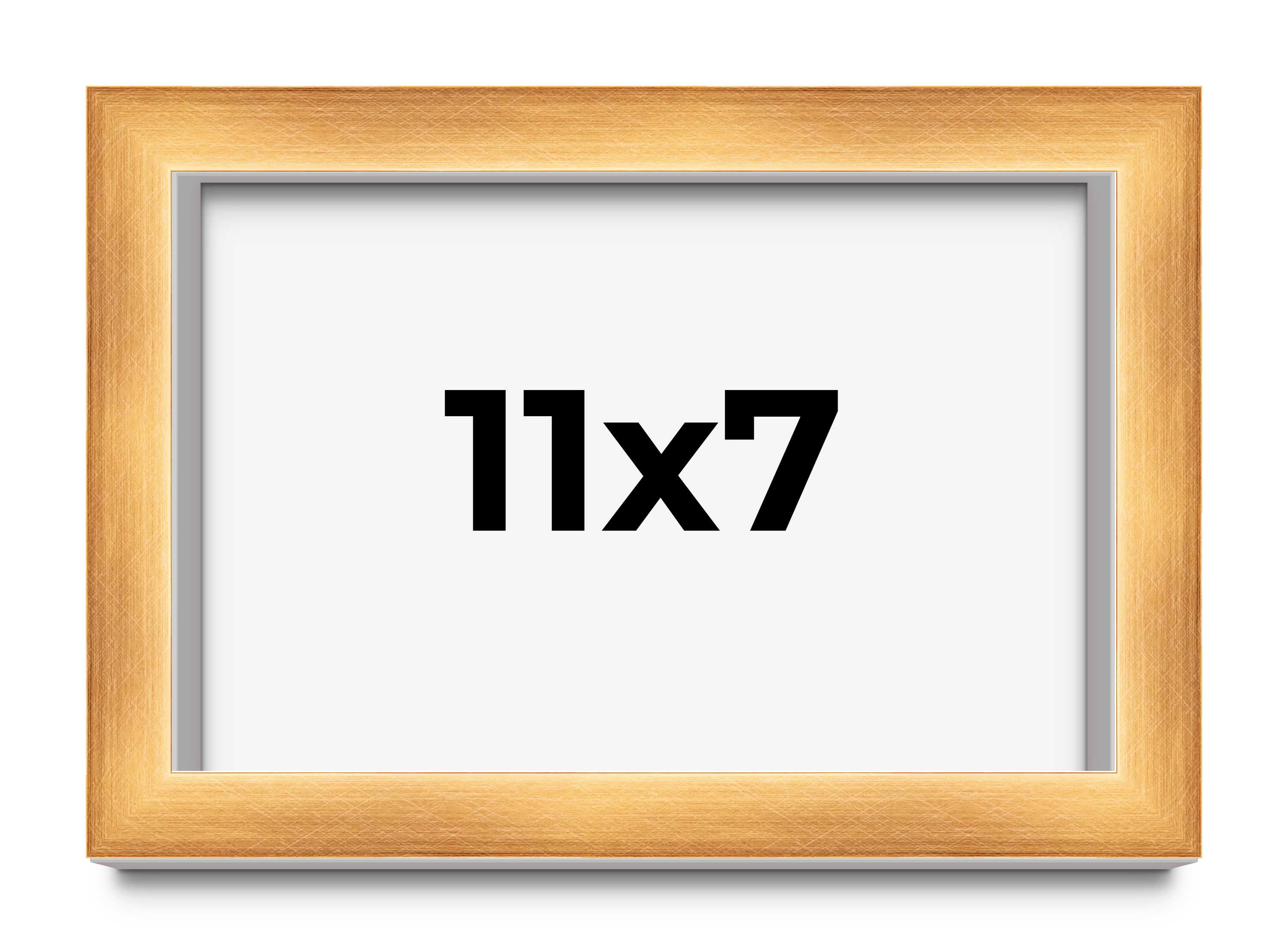 11x7 Shadow Box Bronze Cross-Brushed Display Frame | 1.625 Inches Deep ...