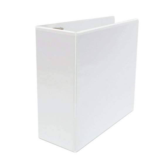 11x8.5 Binder Vinyl Panel with pockets Featuring a 4" Angle-D Ring White - Walmart.com