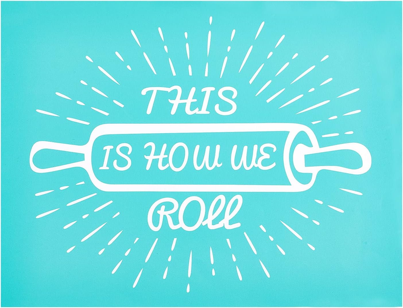 11x8.6 Inch Rolling Pin Silk Screen Stencil “This Is How We Roll” Self ...