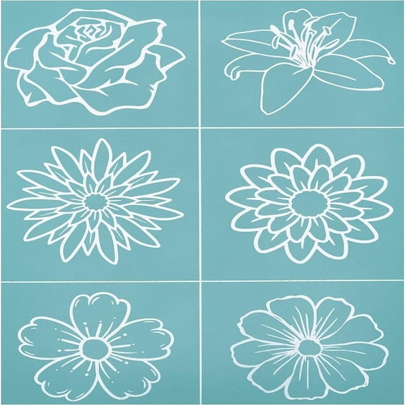11x8.6 Inch Self-Adhesive Silk Screen Printing Stencil Reusable Pattern ...