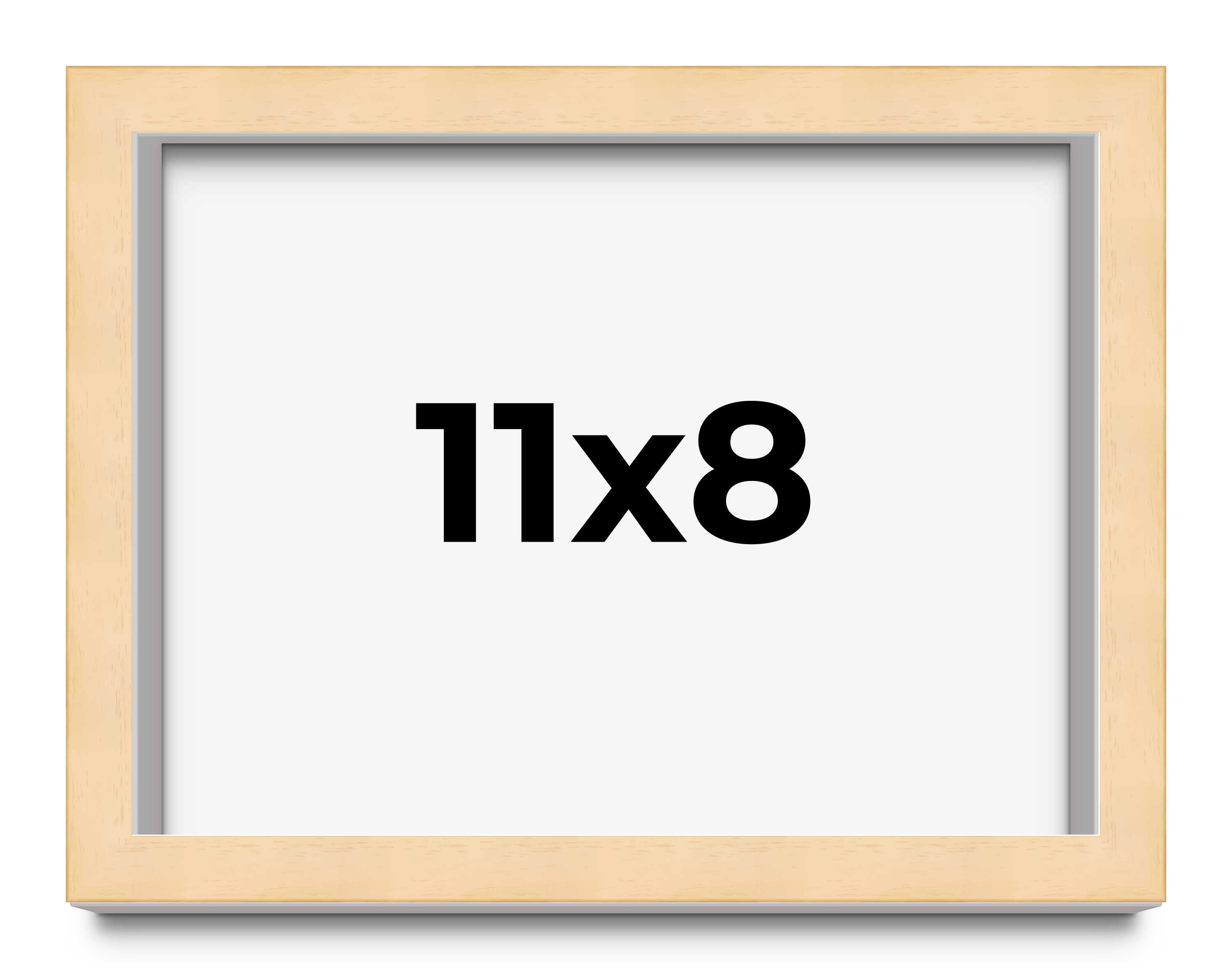11x8 Frame Beige Real Wood Picture Frame Width 0.75 inches | Interior ...