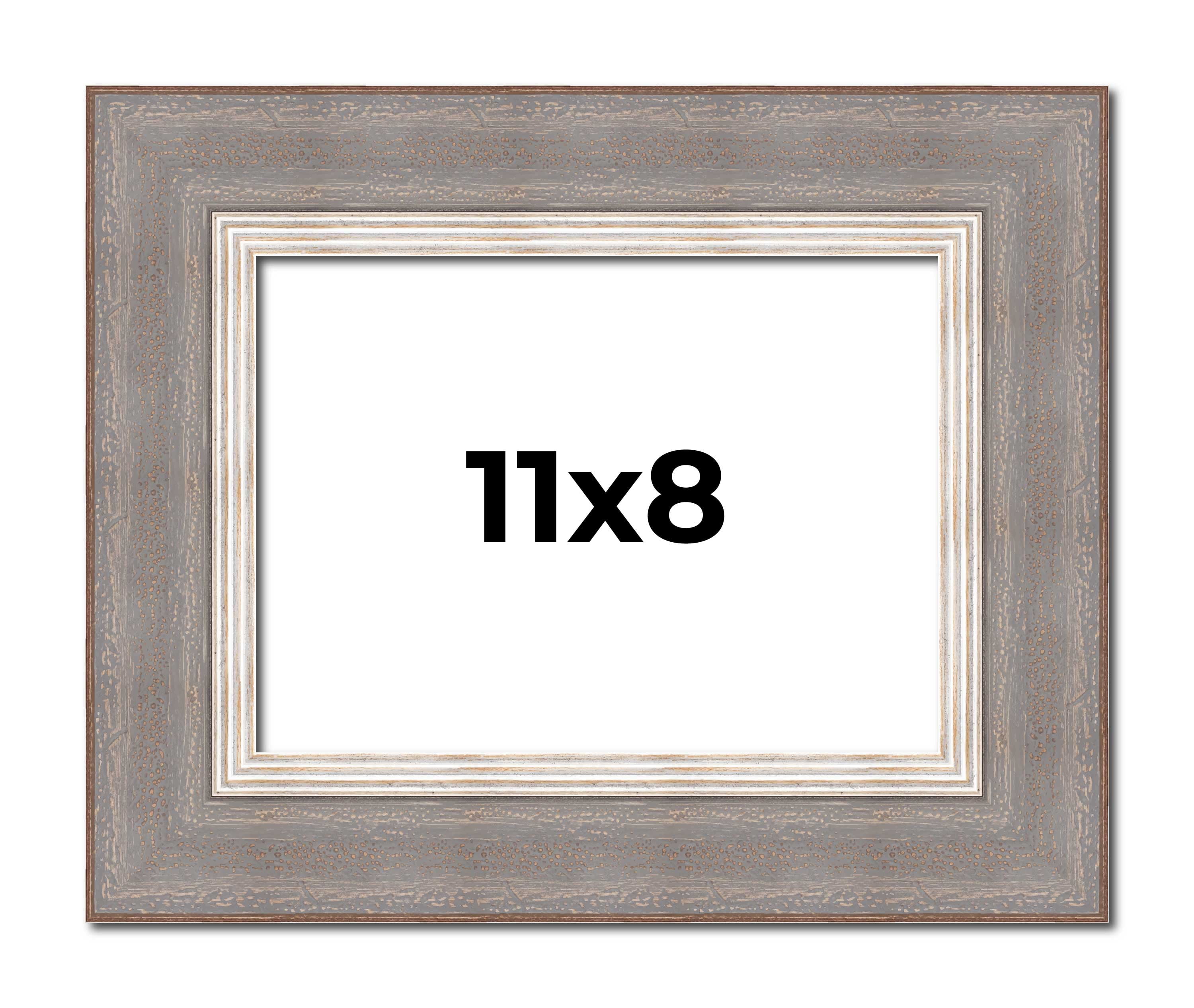 11x8 Frame Grey Real Wood Picture Frame Width 2.75 Inches | Interior ...
