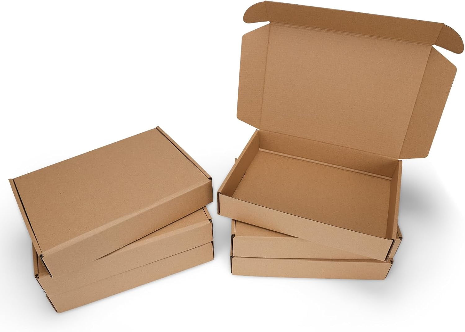 11x8x2 Shipping Boxes Set of 6, Medium Cardboard Boxes for Packaging ...