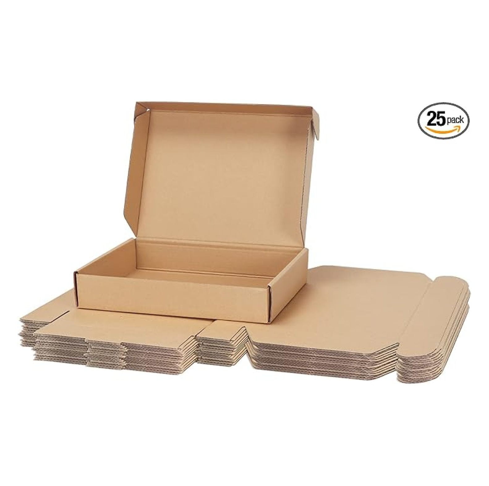 11x8x2 inch Shipping Boxes Bulk 25 Pack Brown, Tab Lock Tuck Top Mailer ...