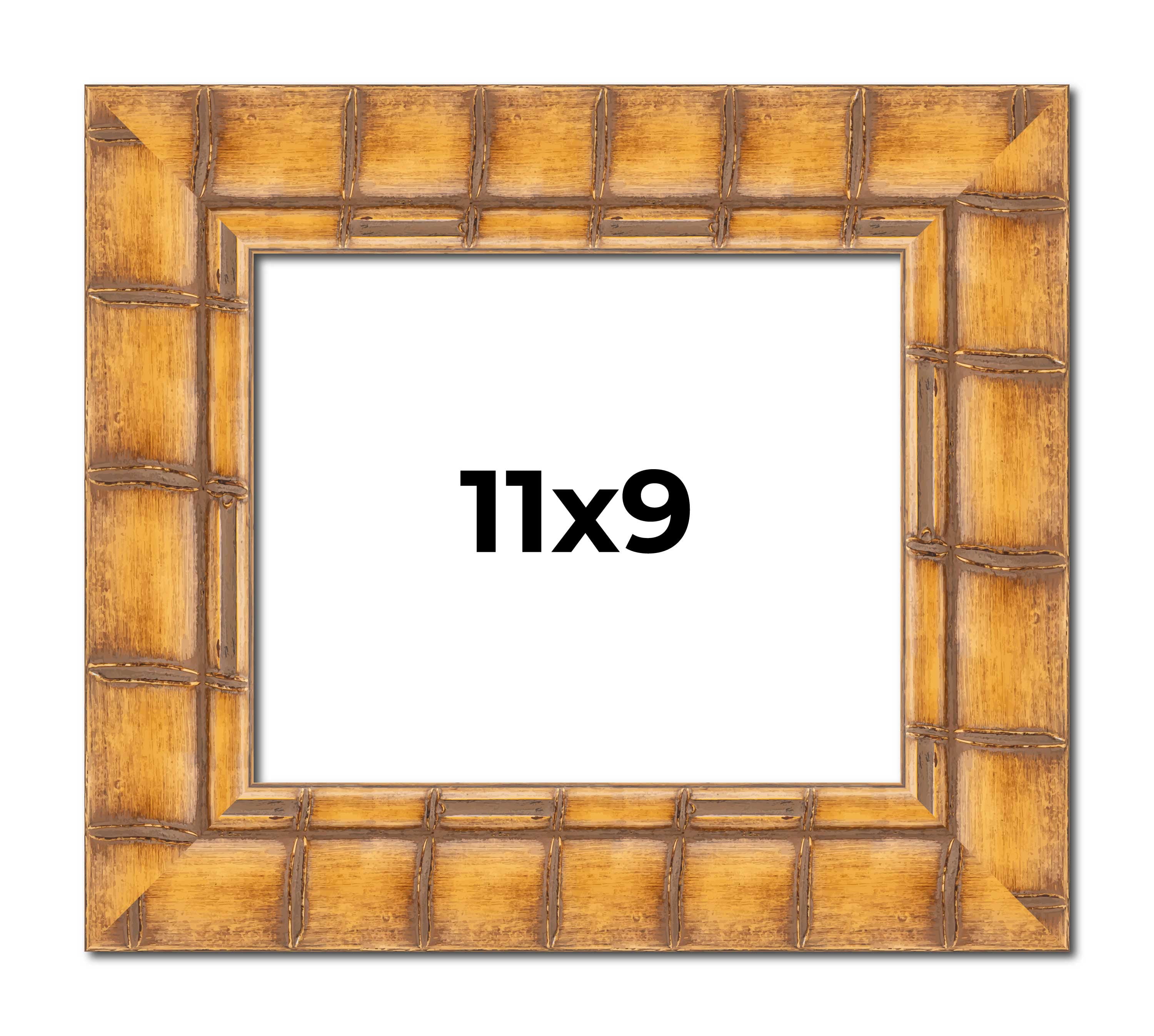 11x9 Frame Beige Real Wood Picture Frame Width 3 inches | Interior ...
