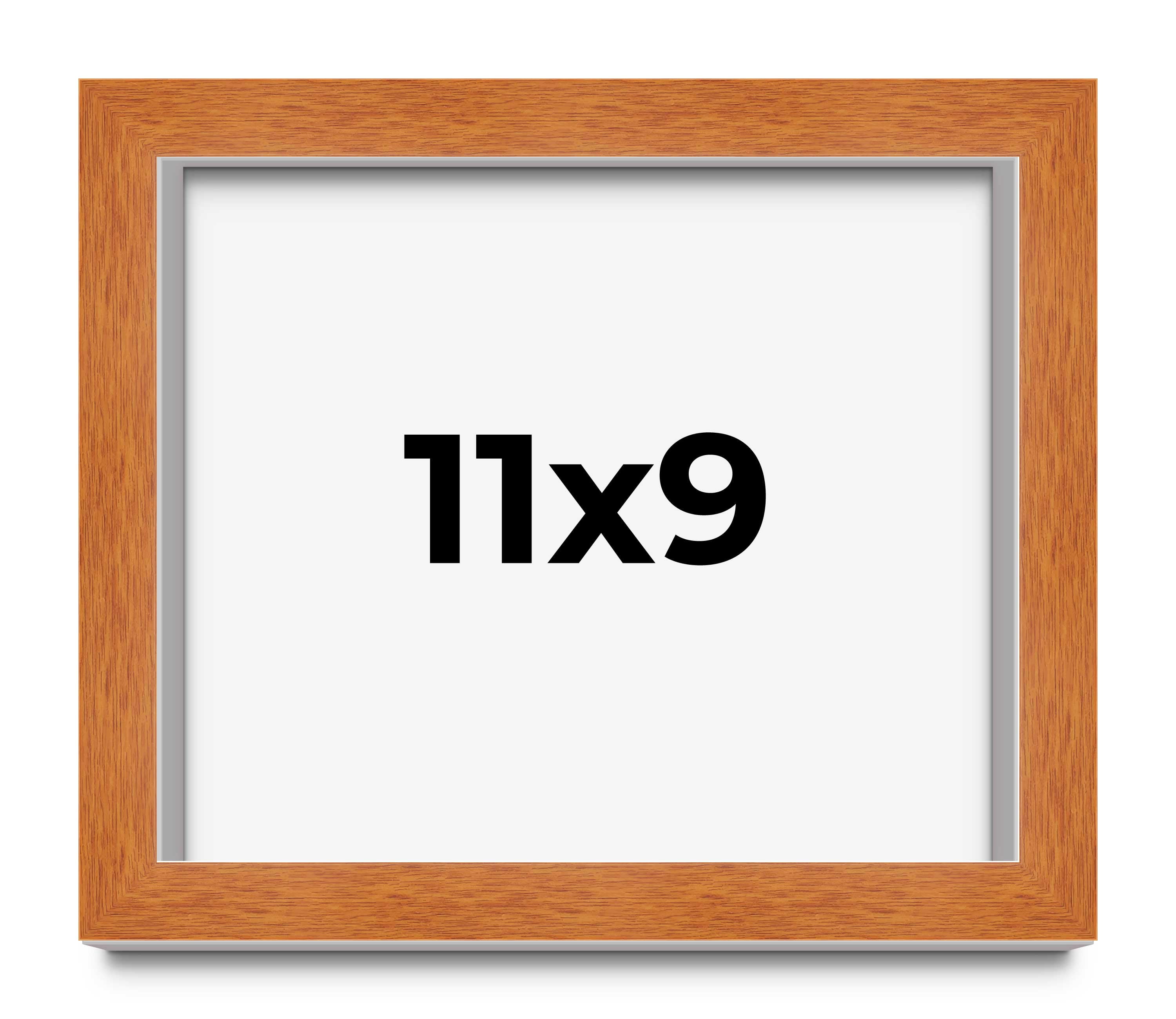 11x9 Frame Honey Pecan Brown Picture Frame - Modern Photo Frame ...