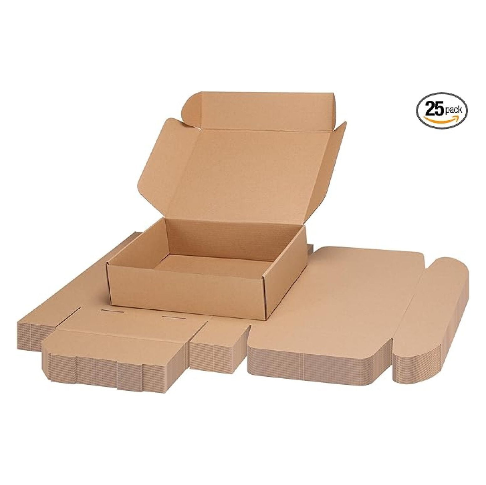 11x9x3 inch Shipping Boxes Bulk 25 Pack Brown, Tab Lock Tuck Top Mailer ...